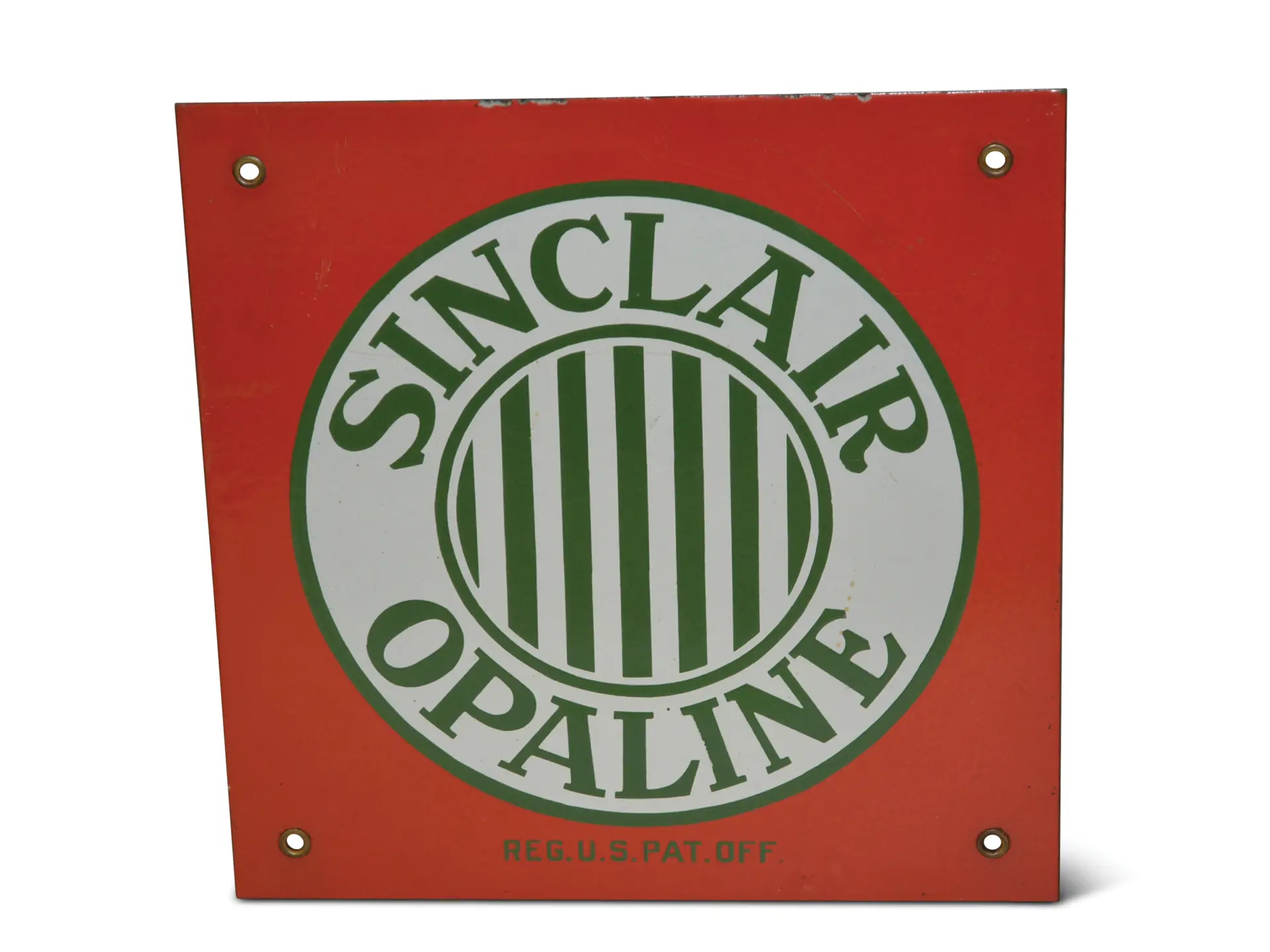 Sinclair Opaline with Strips Logo Porcelain Sign | Auburn Fall 2019 ...
