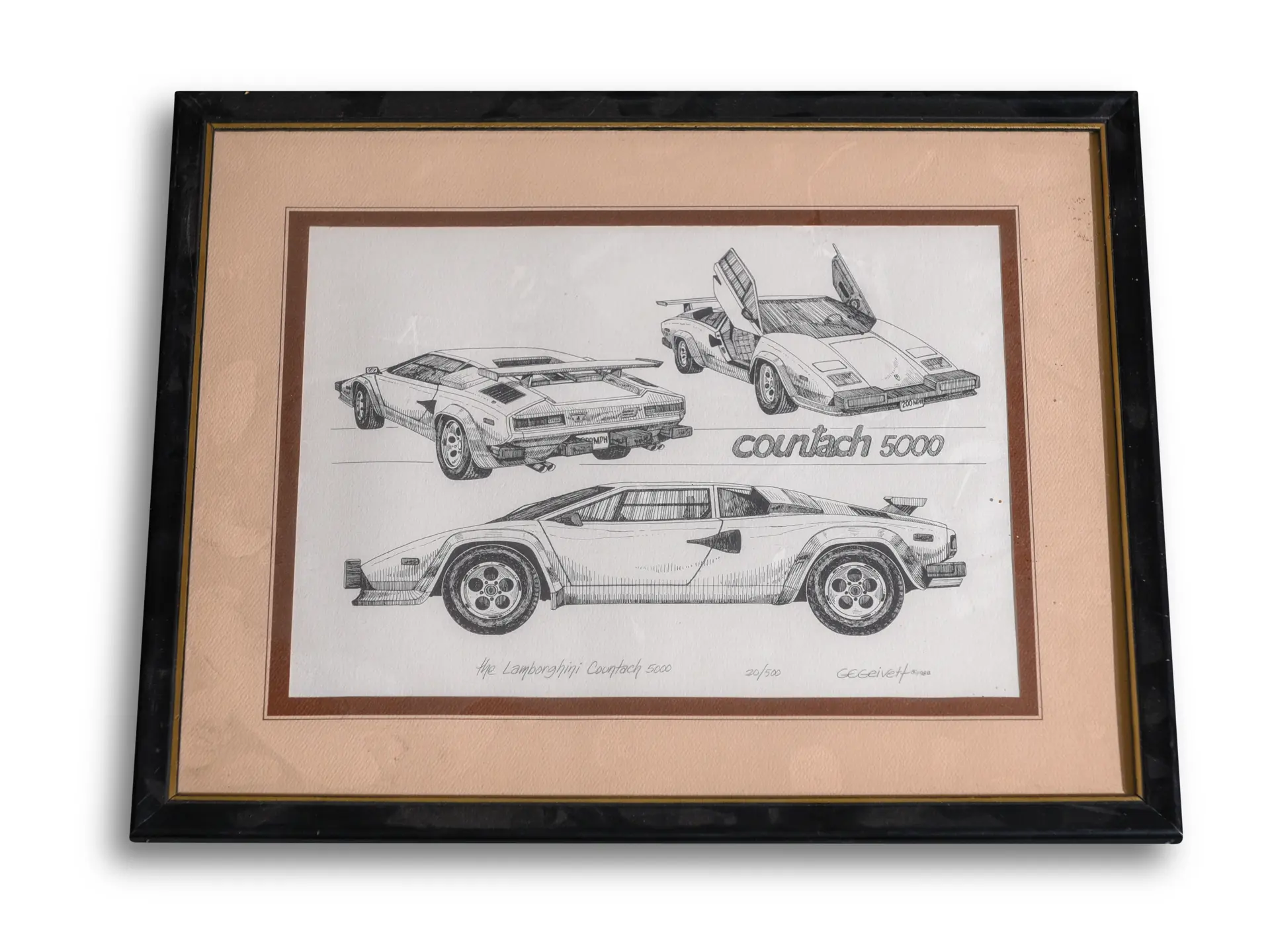 Lamborghini Countach 5000 Print | Hershey 2019 | RM Sotheby's