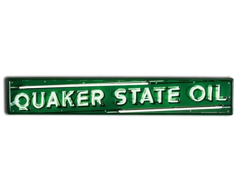 Quaker State Neon Sign | The Bruce Weiner Microcar Museum | RM Sotheby's