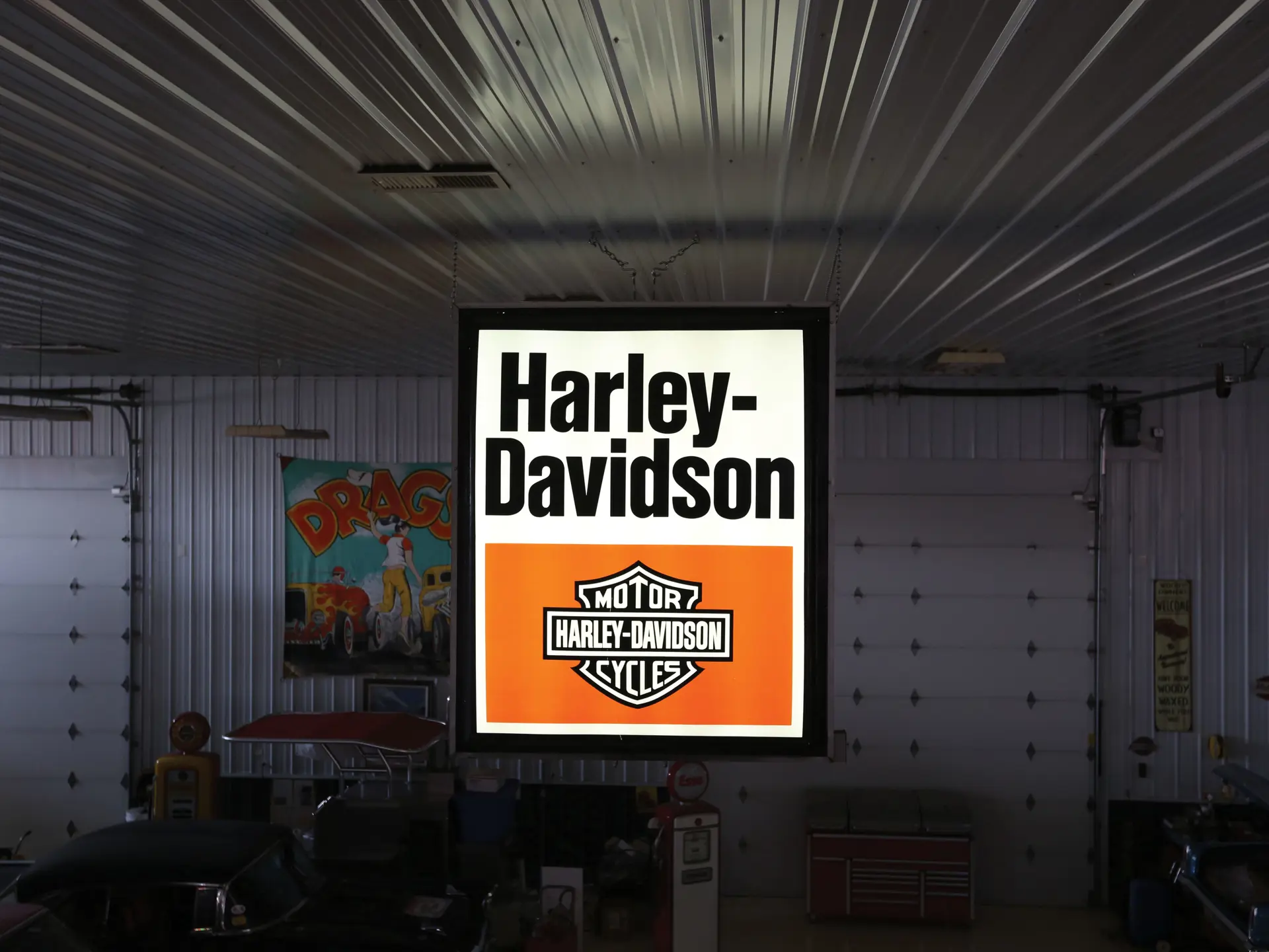 Harley Davidson Dealer Sign | Auburn Fall 2015 | RM Sotheby's