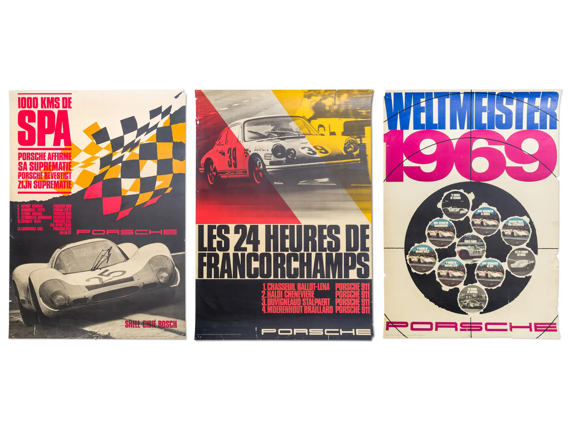 Porsche Racing Posters, 1969 | The White Collection | RM Sotheby's