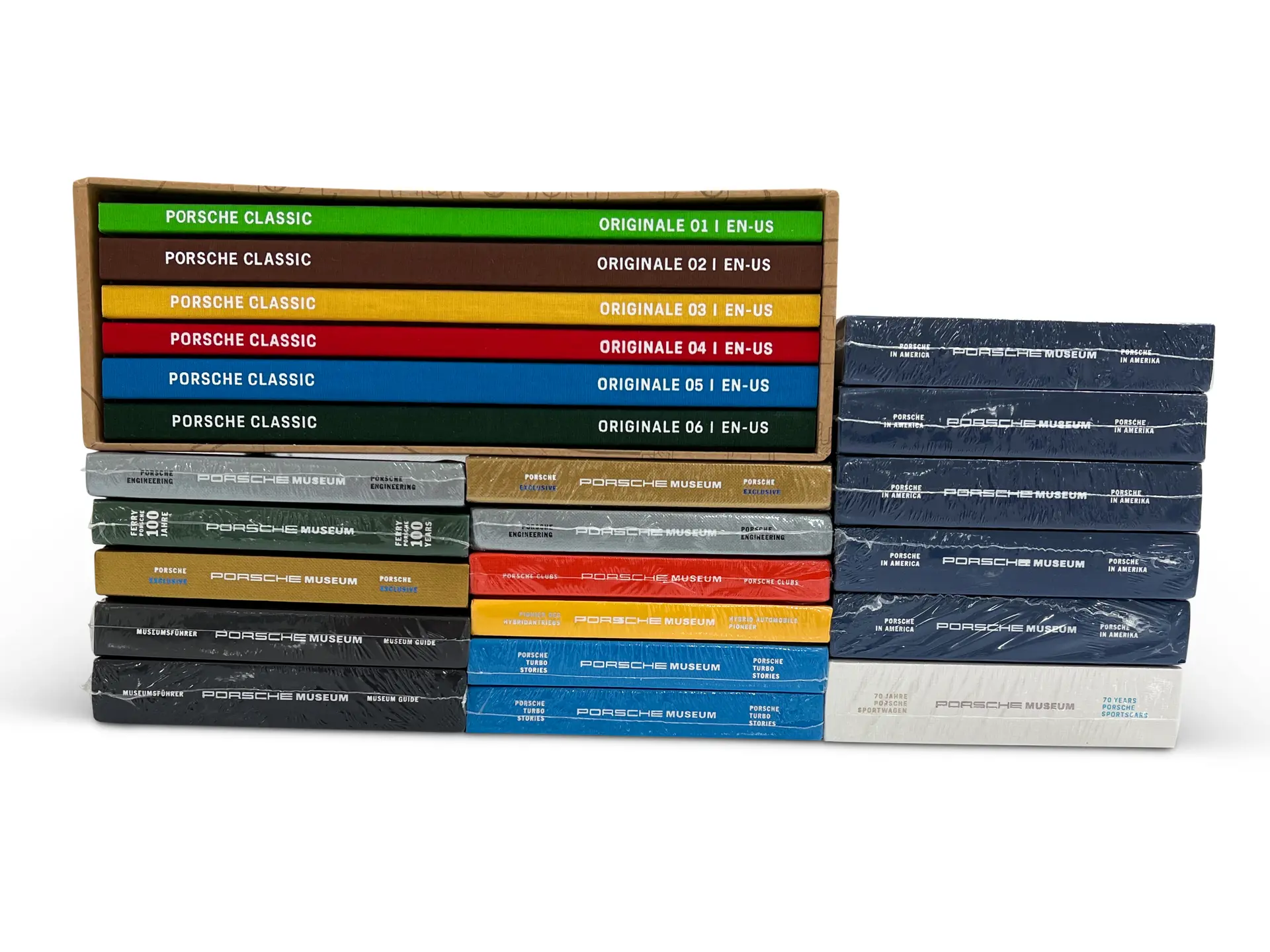 Six Porsche Classic Books in Slipcase with Porsche Museum Books, Mostly ...