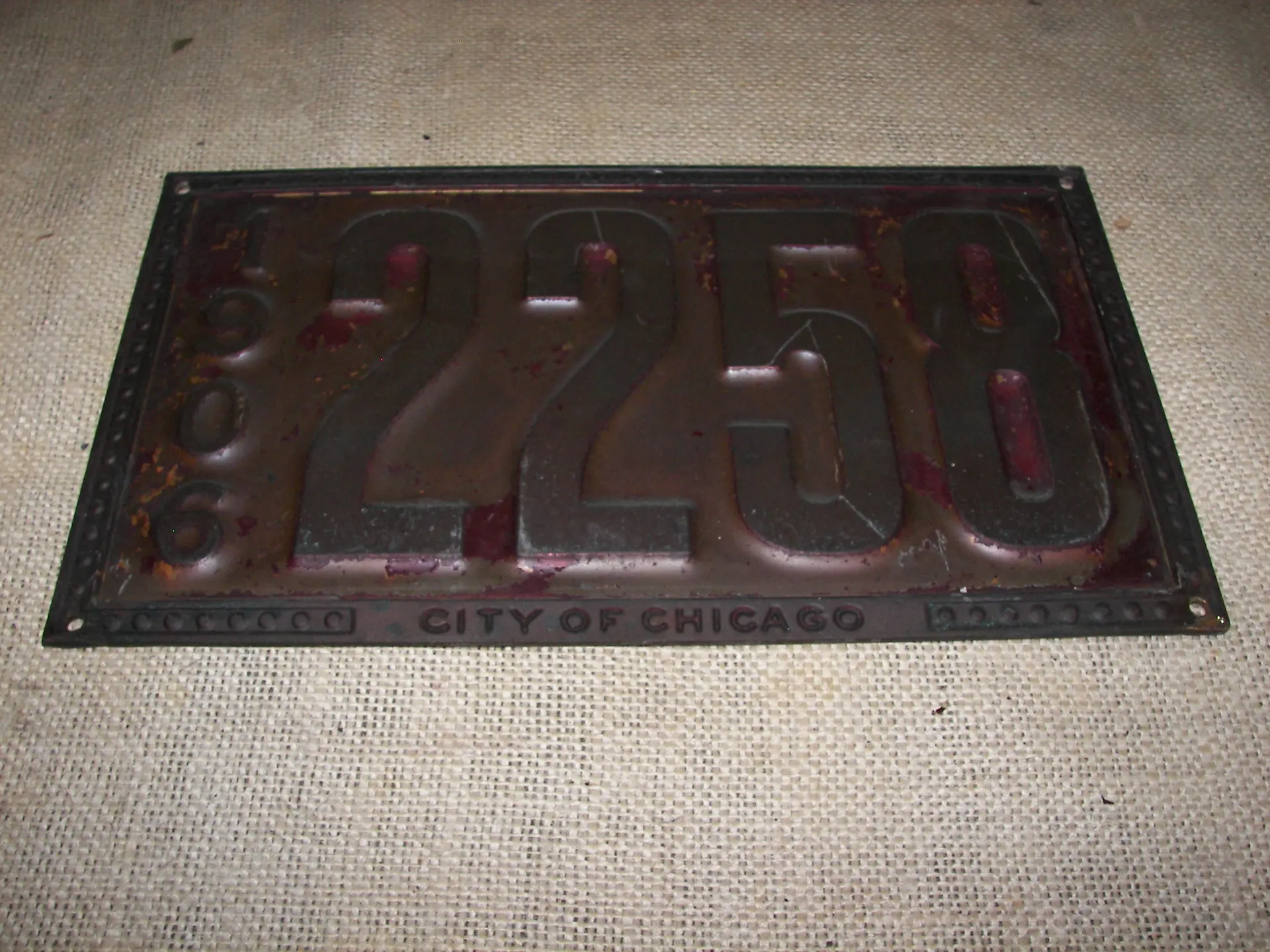City of Chicago Four Digit License Plate Pair- 1905 | The Lee Roy ...