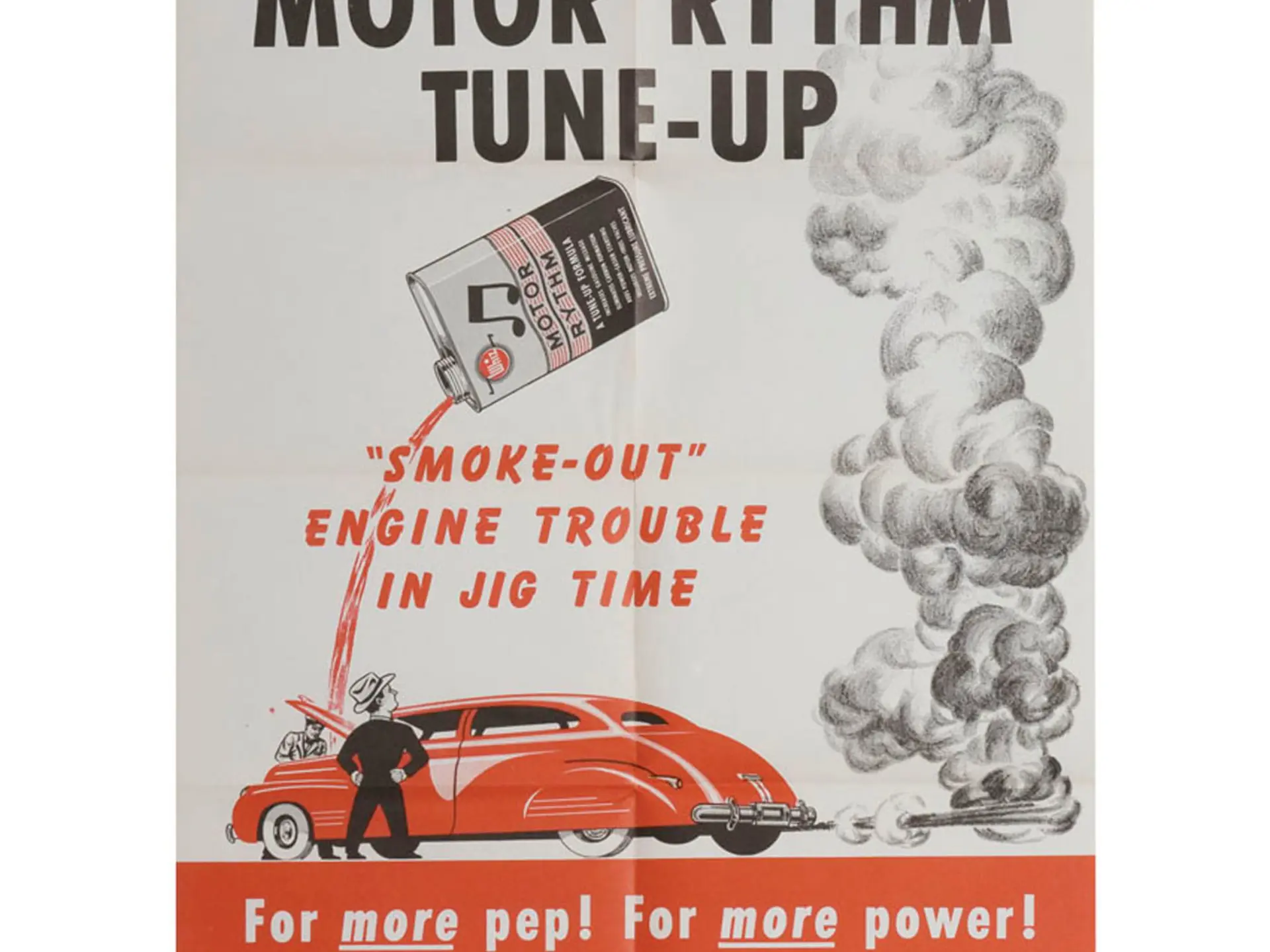 Motor rhythm tune up original 1940's poster; 23"x17" | California 2014 ...