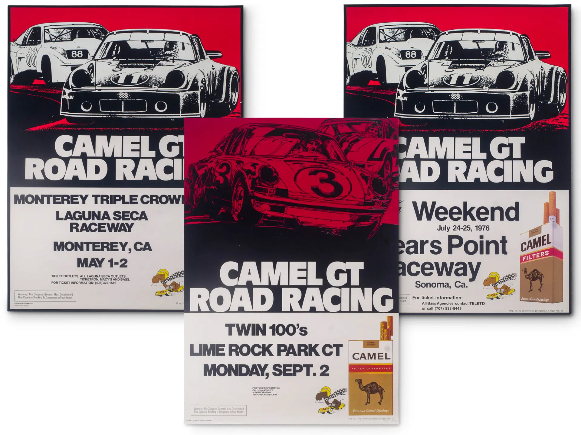 Camel GT Road Racing Posters, 1974-76 | A Lifetime of Porsche ...
