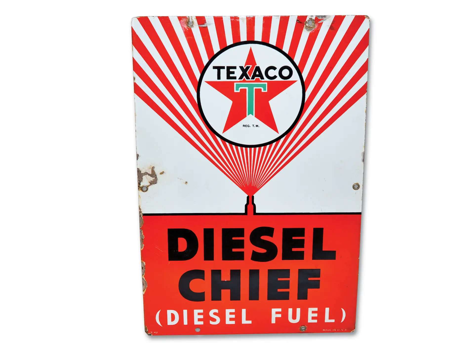 Texaco Wide Spray Diesel Chief Sign | Auburn Spring 2019 | RM Sotheby's