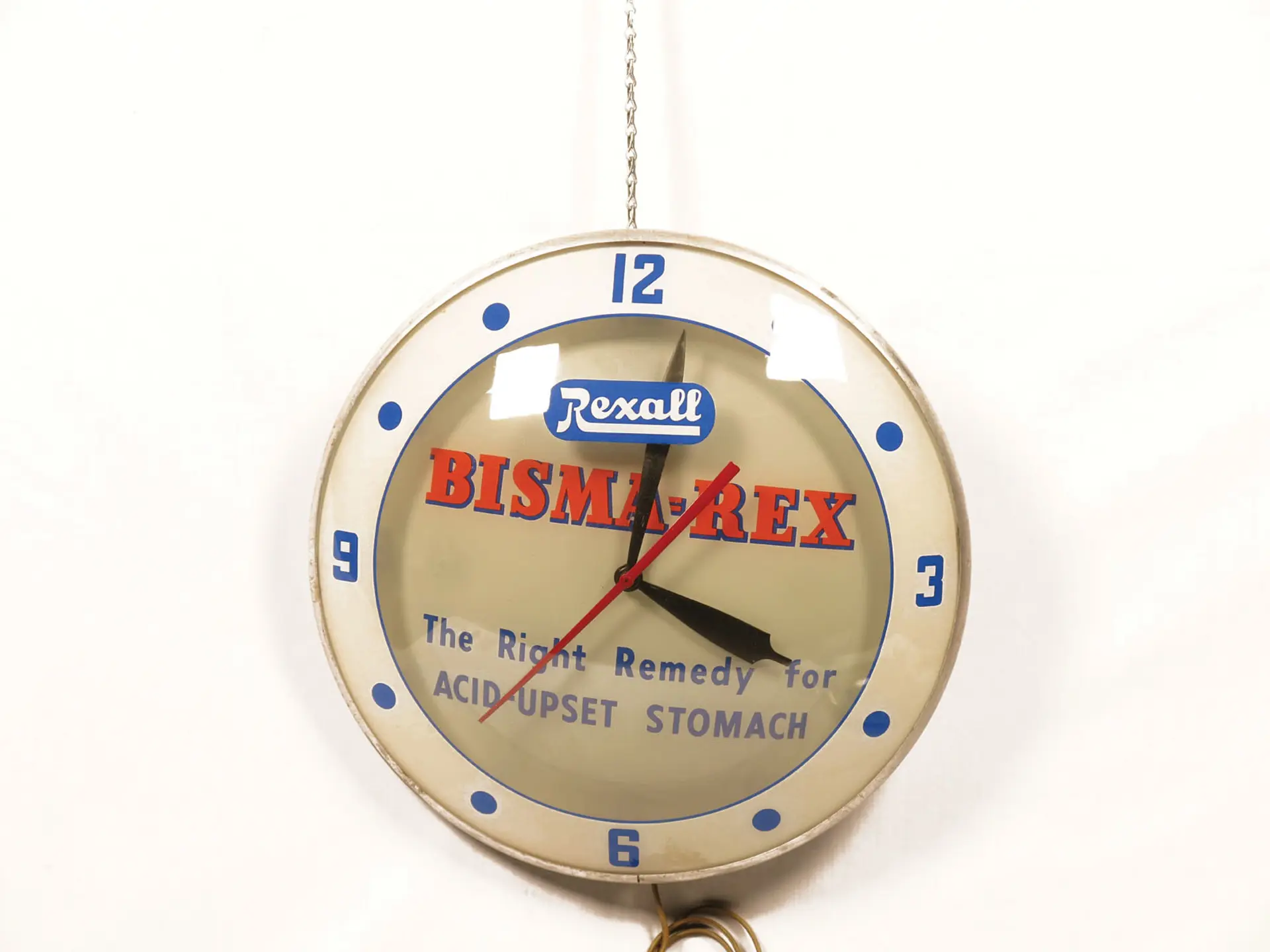 Rexall Drugs Bisma-Rex Double Bubble Advertising Clock | Auburn ...