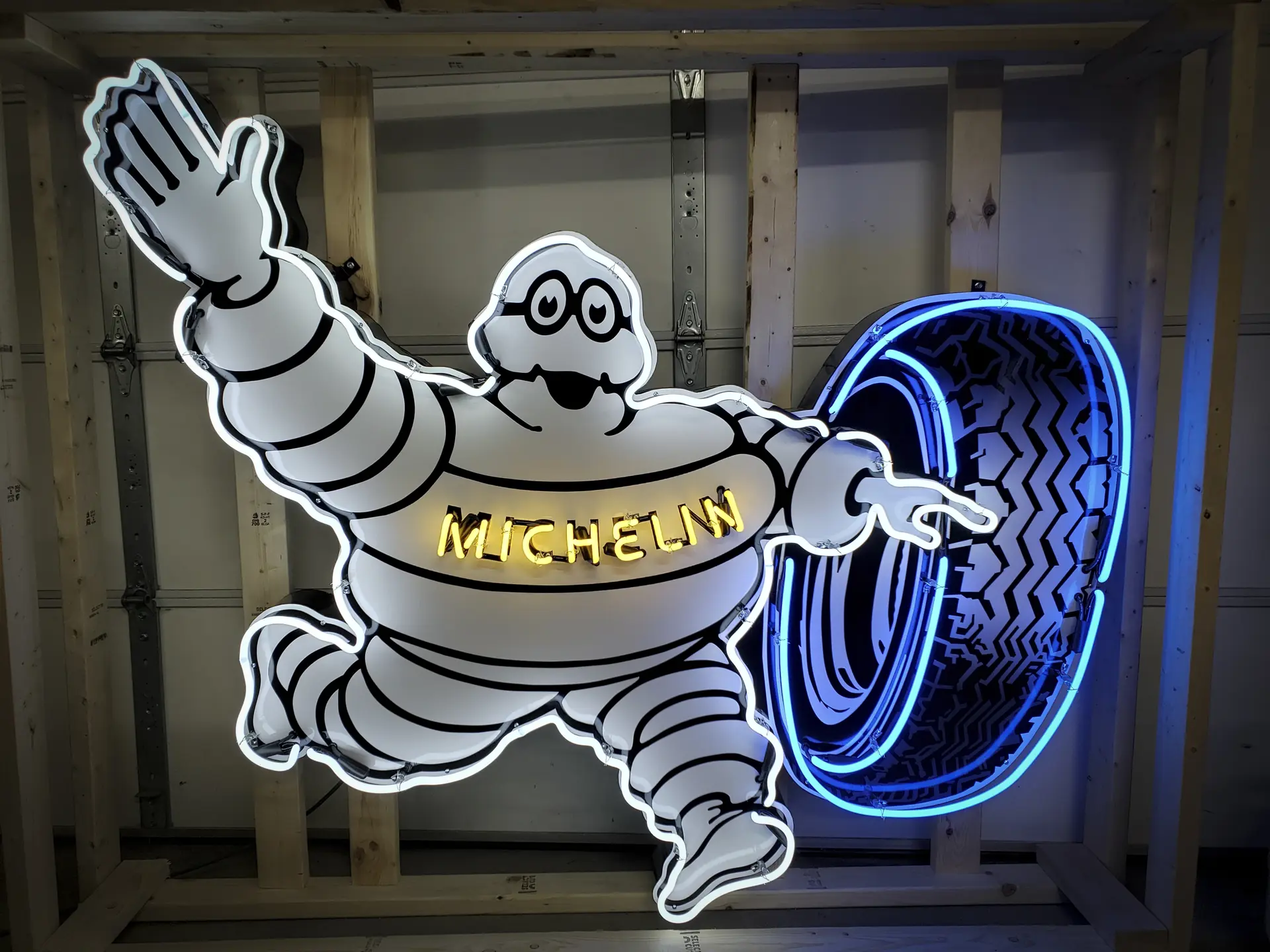 Michelin Bibendum Custom-Made Animated Neon Tin Sign | Auburn Fall 2020 ...