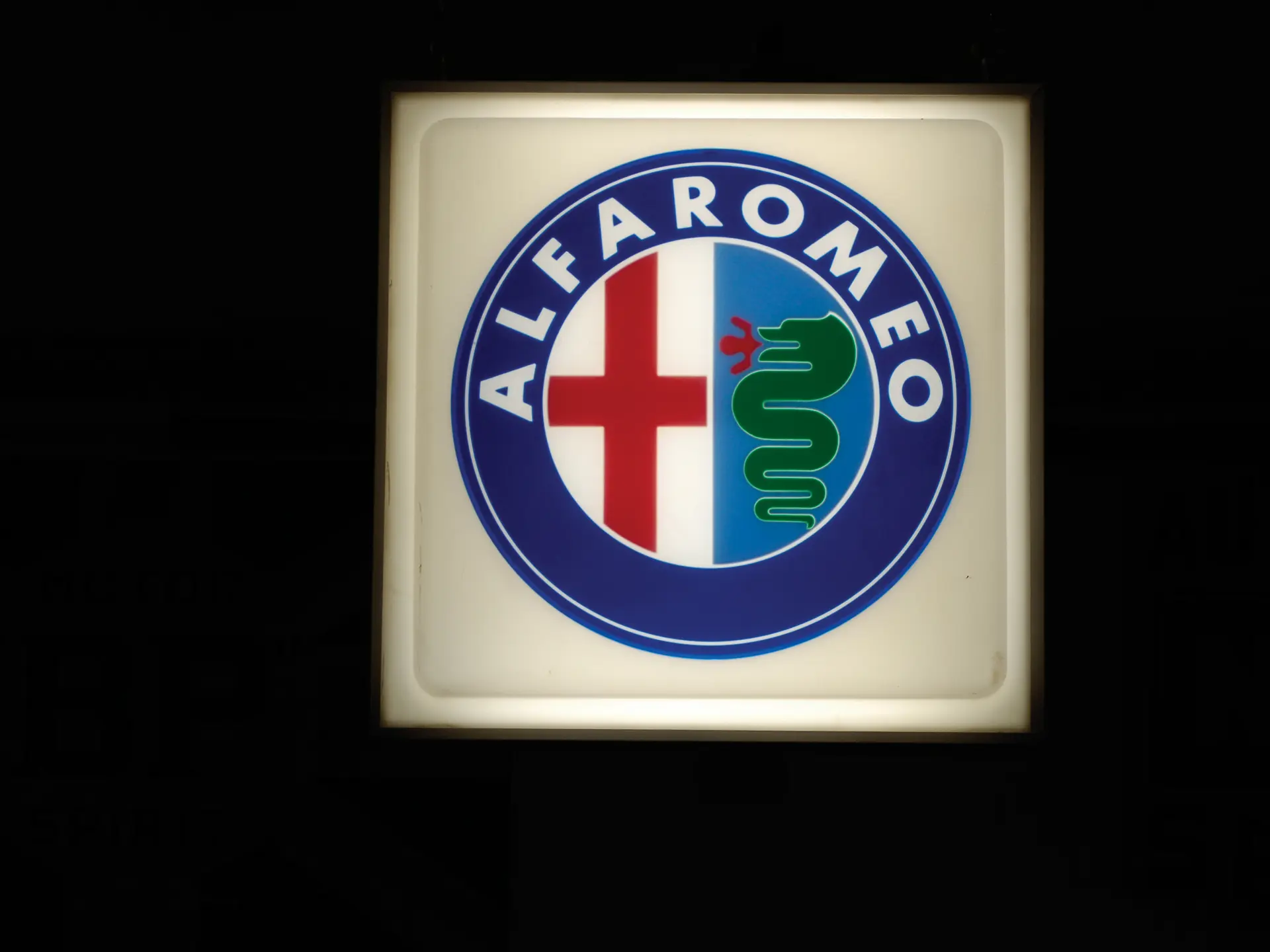ILLUMINATED ALFA ROMEO SIGN | The Ponder Collection | RM Sotheby's
