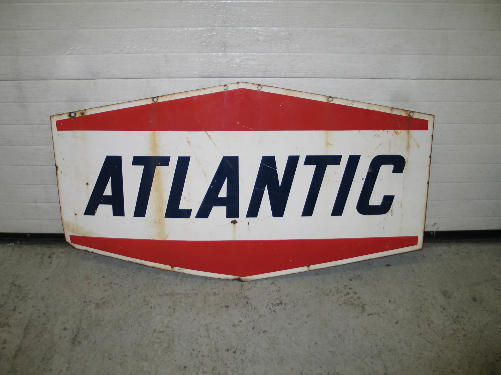 Original ATLANTIC porcelain pole sign. | The Florida Collector Car ...