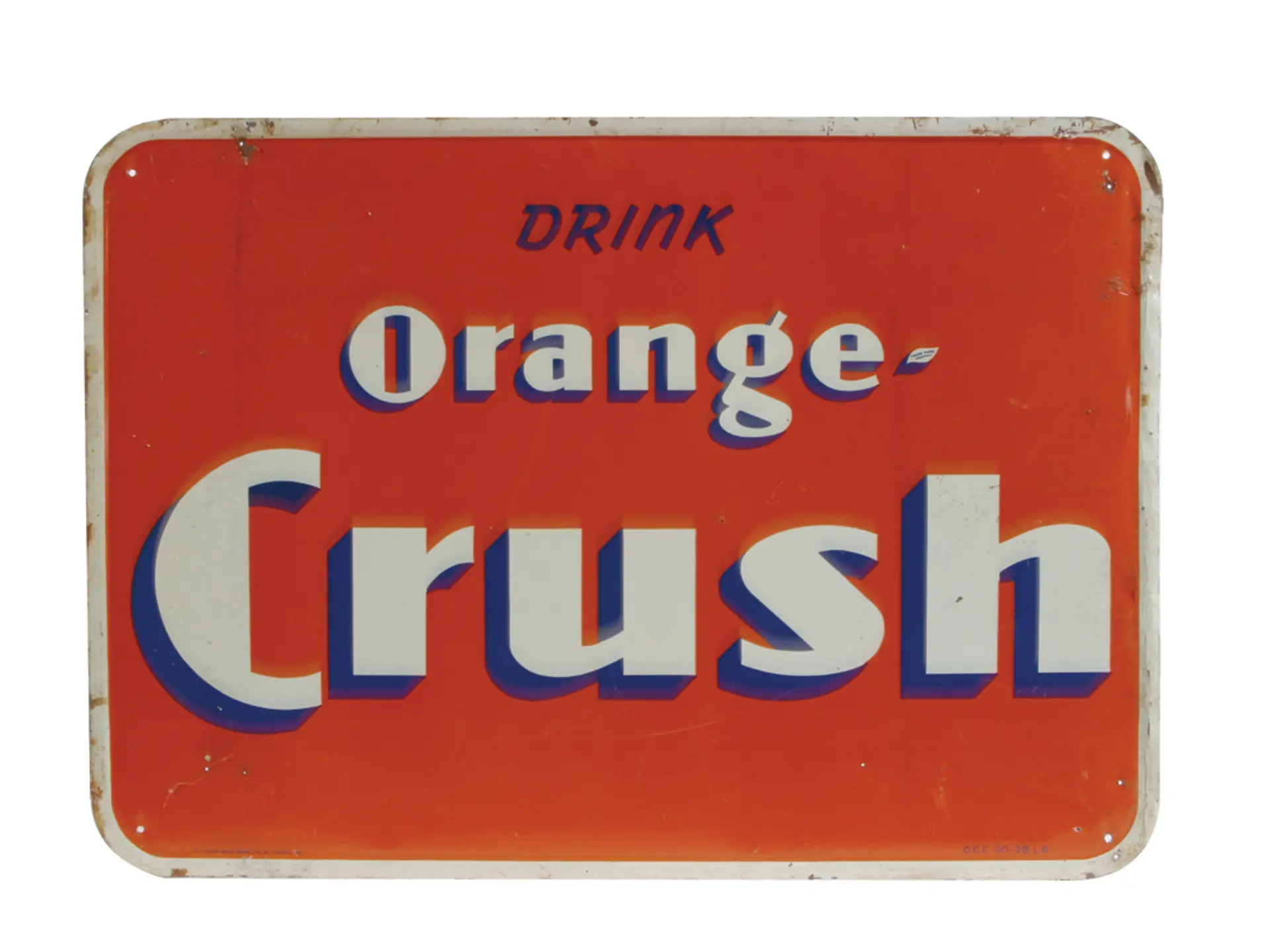 ORANGE CRUSH SIGN | Private Collection of Tom & Marlene Stackhouse | RM ...