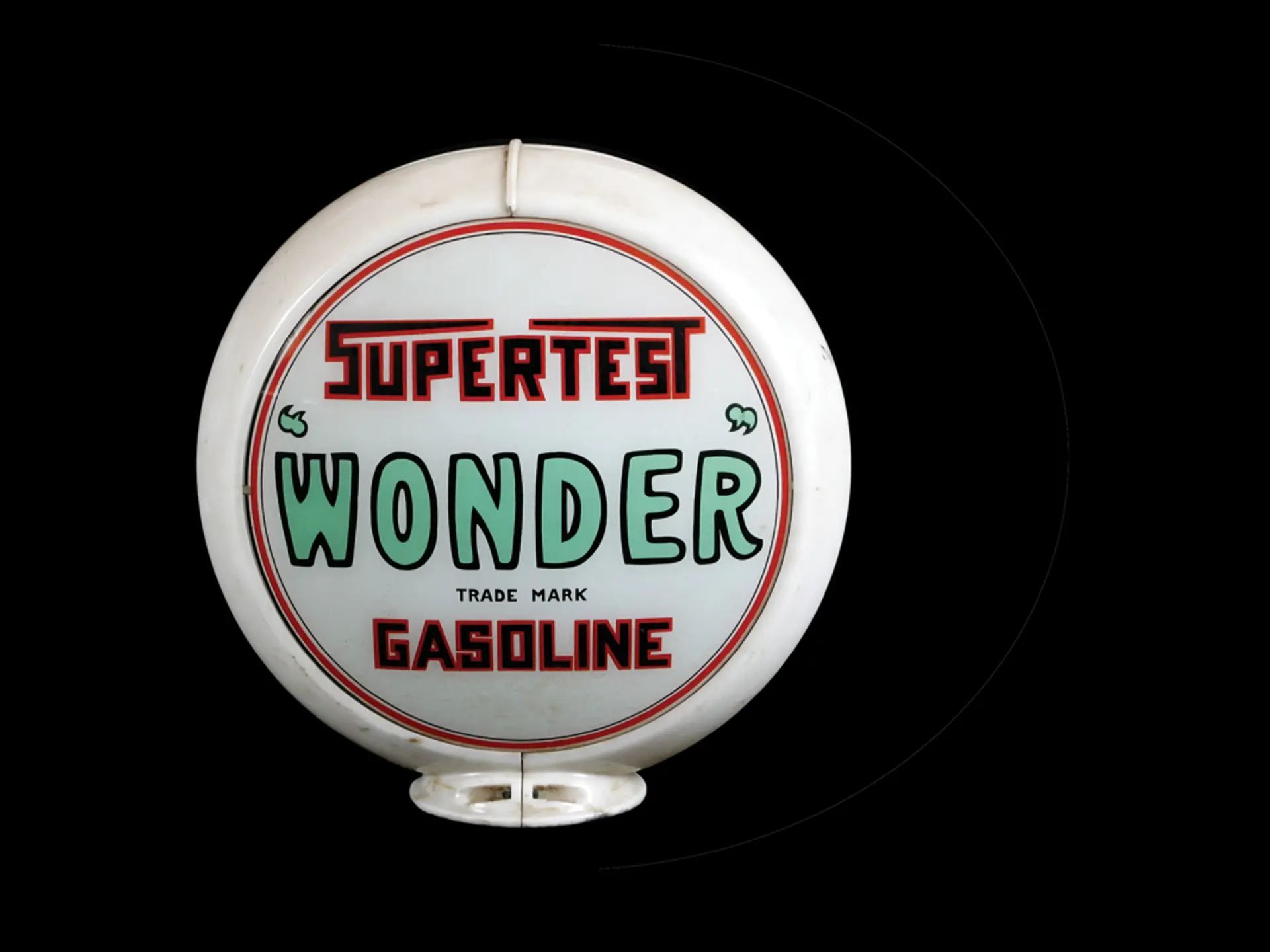 SUPERTEST GAS PUMP GLOBE | Private Collection of Tom & Marlene ...