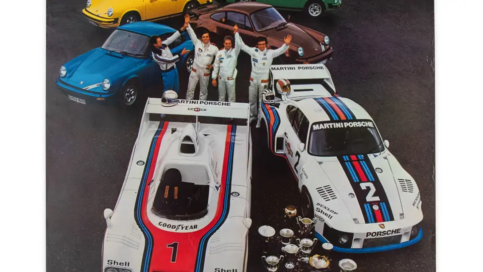 1977 Brands Hatch Porsche Racing Poster and Two 1976 Porsche ...