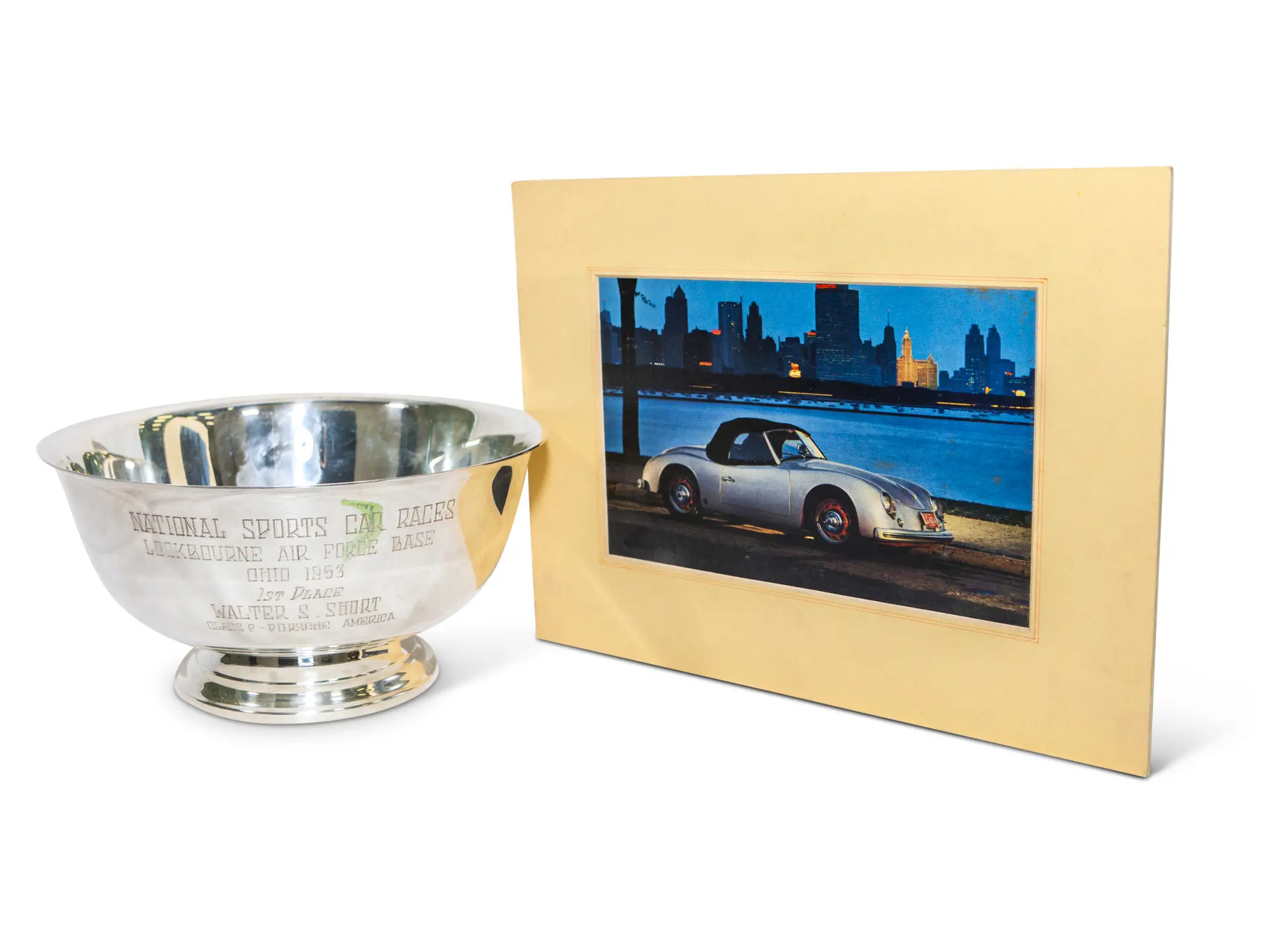 SCCA National Sports Car Race Trophy and 356 America Roadster ...