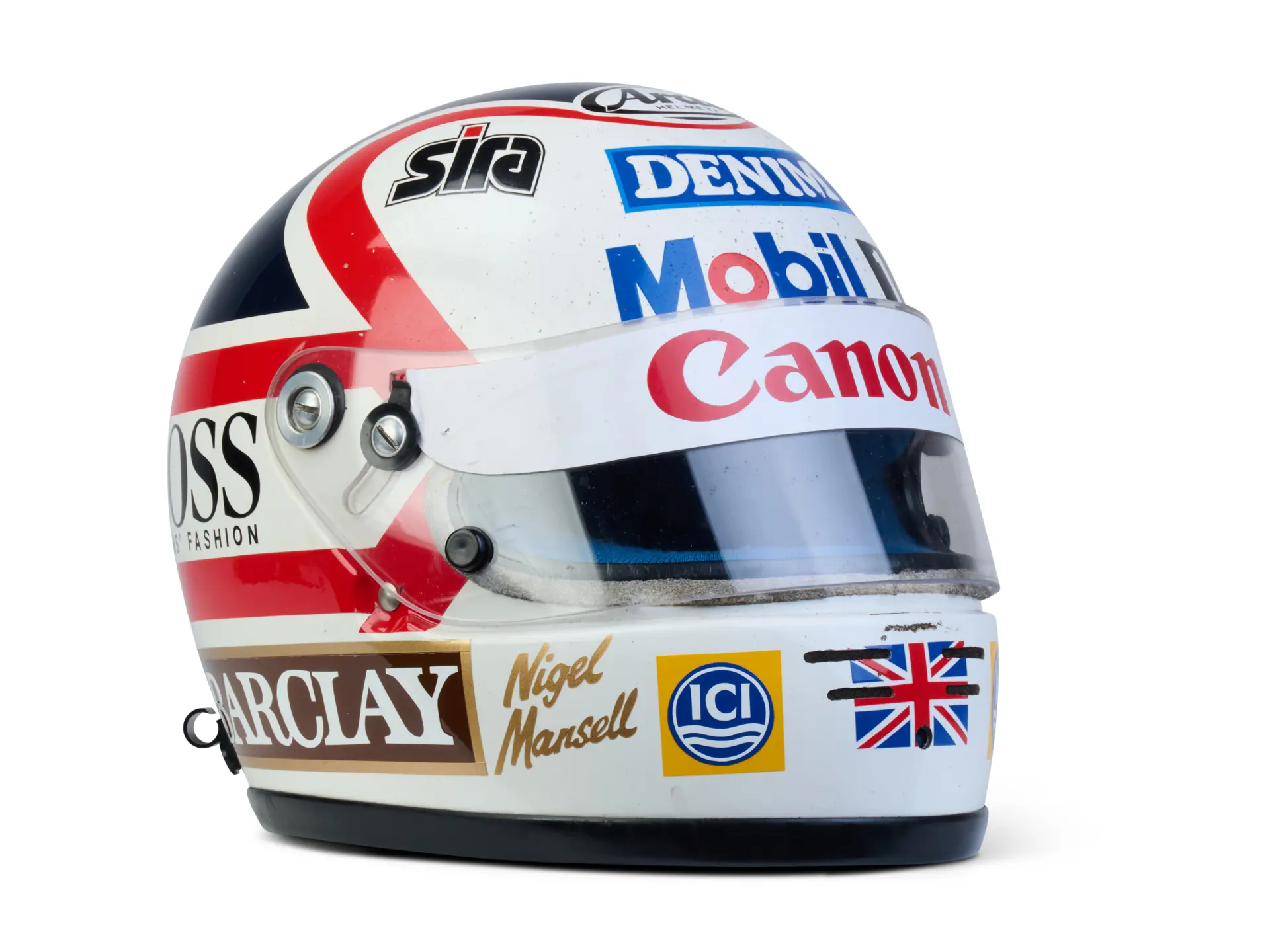 1988 Canon Williams Arai Formula 1 Helmet | Nigel Mansell’s Legacy ...