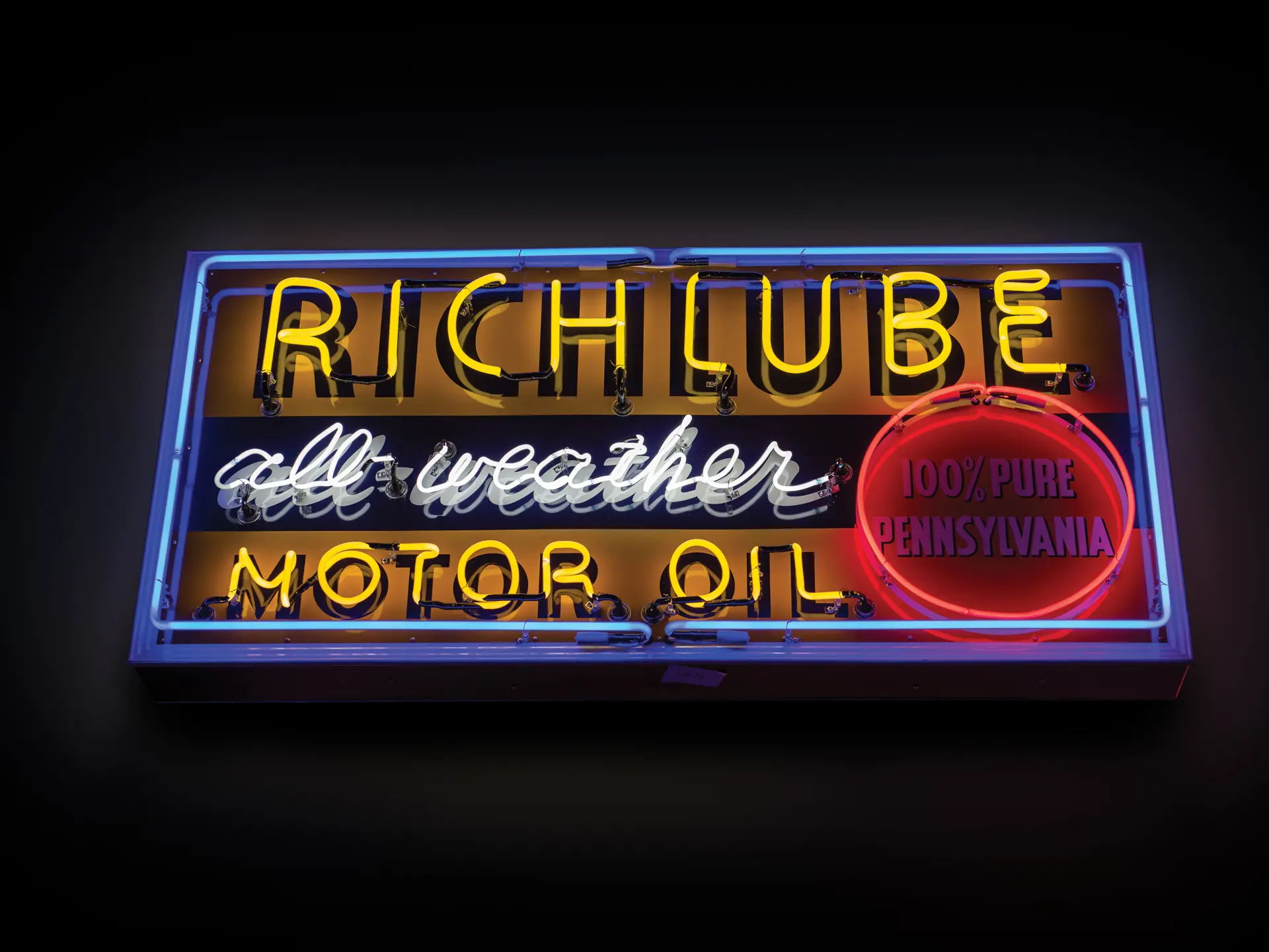 Richlube All-Weather Motor Oil Neon Sign | The Dingman Collection | RM ...