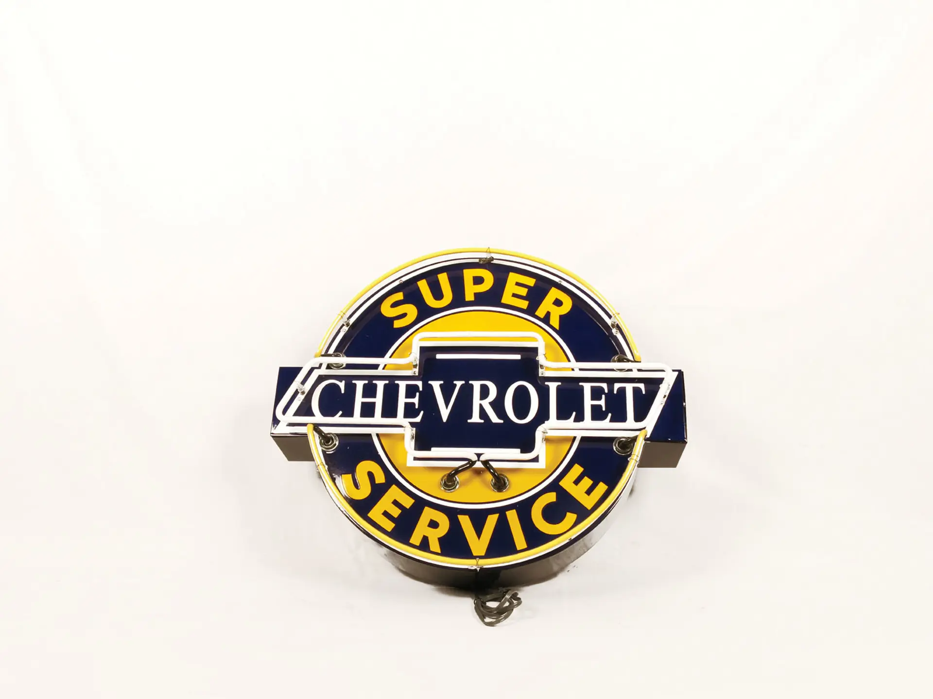 Chevrolet Super Service Reproduction Porcelain Neon Sign | Auburn ...