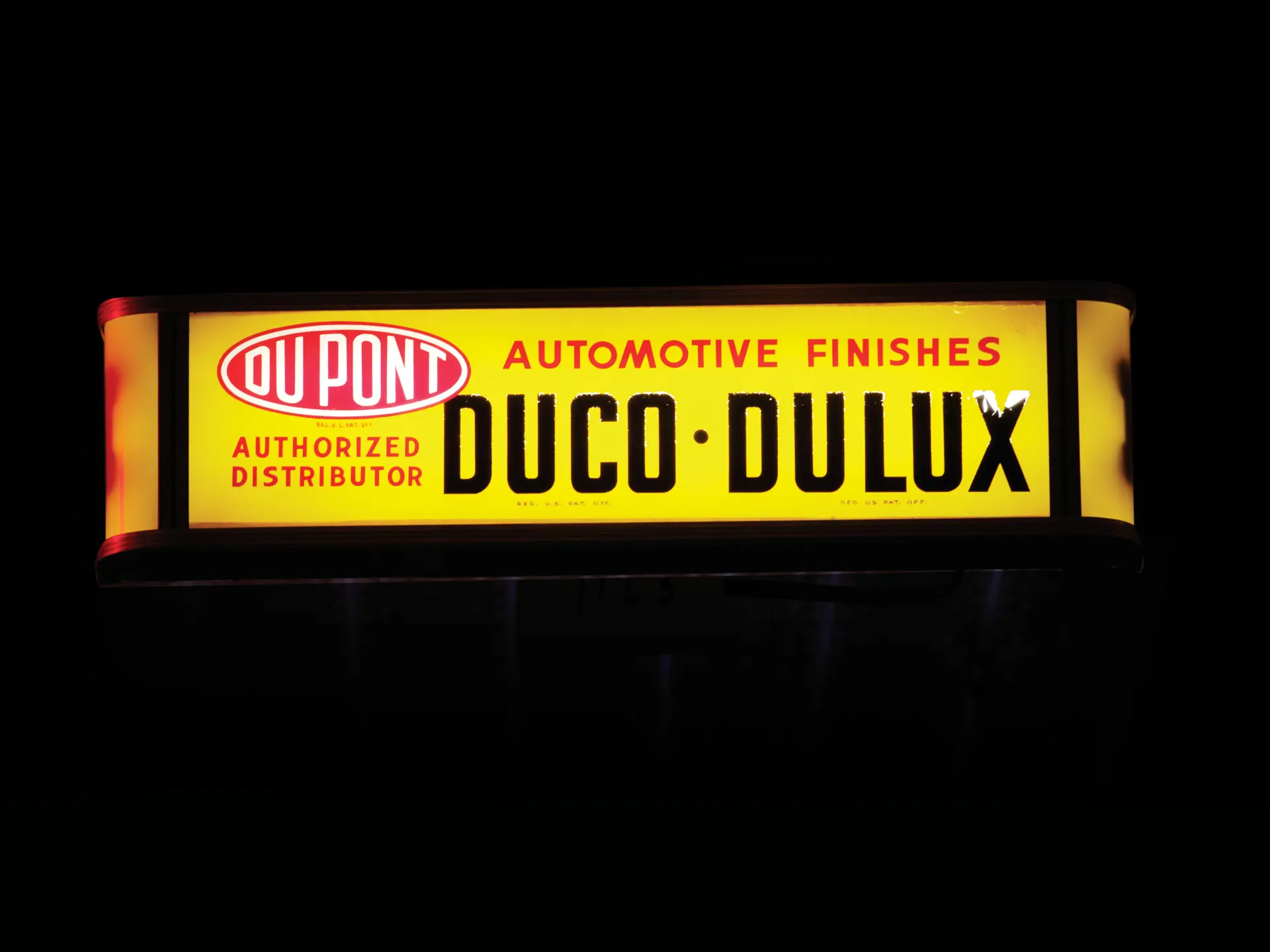 ILLUMINATED DU PONT DUCO DULUX SIGN | The Ponder Collection | RM Sotheby's