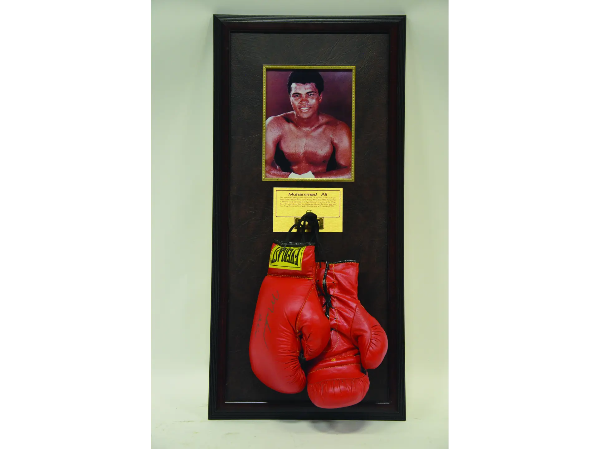 Muhammad Ali Signed/Displayed Training Used Boxing Gloves | Auburn Fall ...