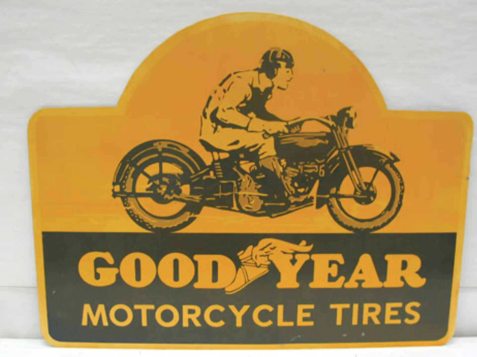 Reproduction Goodyear Motorcycle Tires with Rider | Auburn Spring 2013 ...