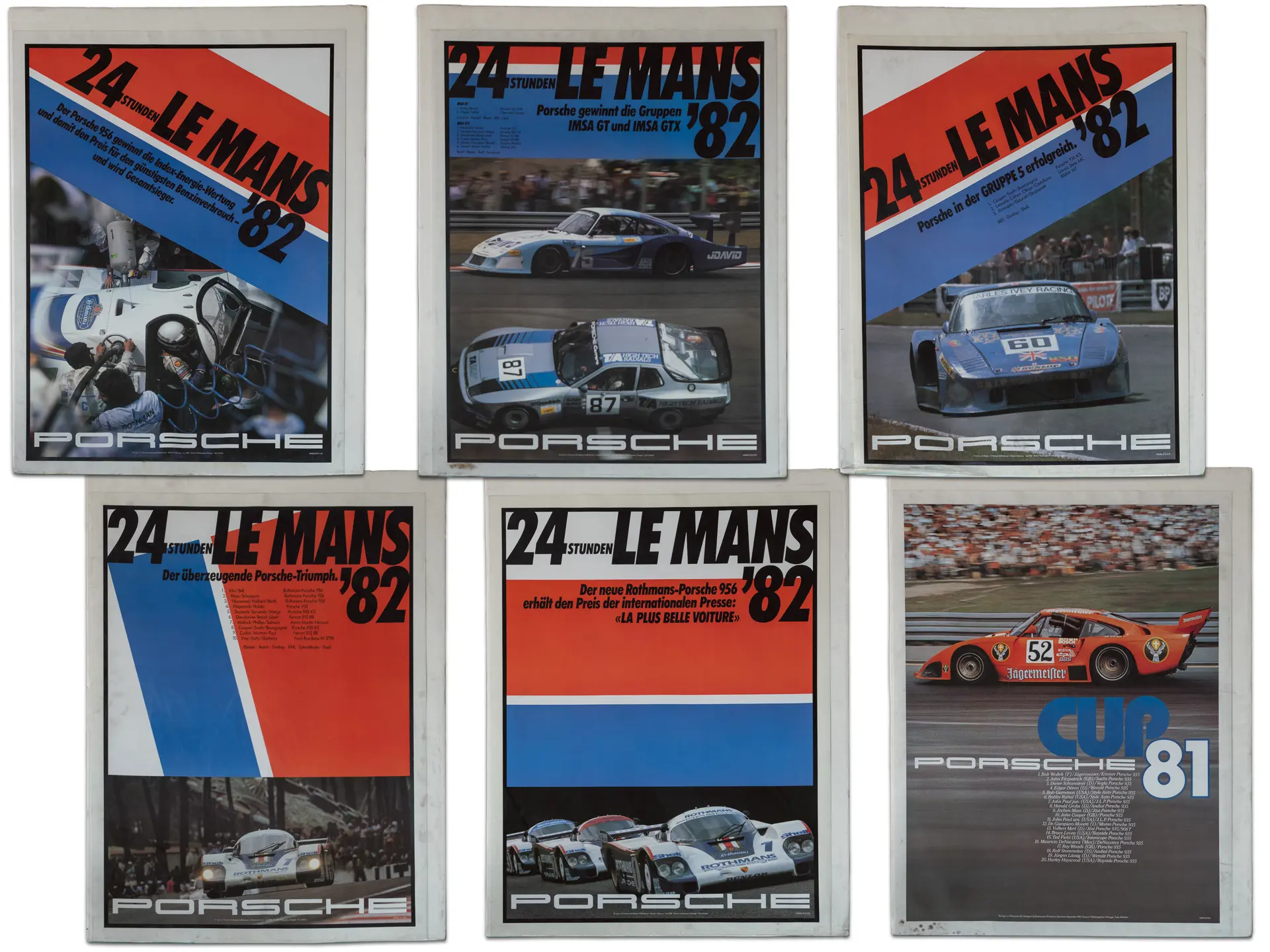Six Porsche Racing Posters | Open Roads, December 2021 | RM Sotheby's