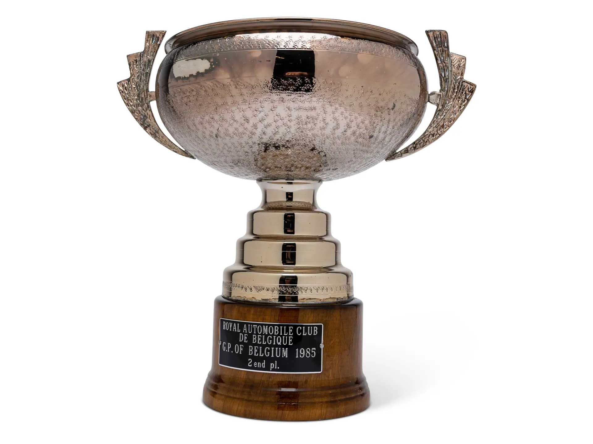 1985 Belguim Grand Prix 2nd-Place Trophy | Nigel Mansell’s Legacy ...