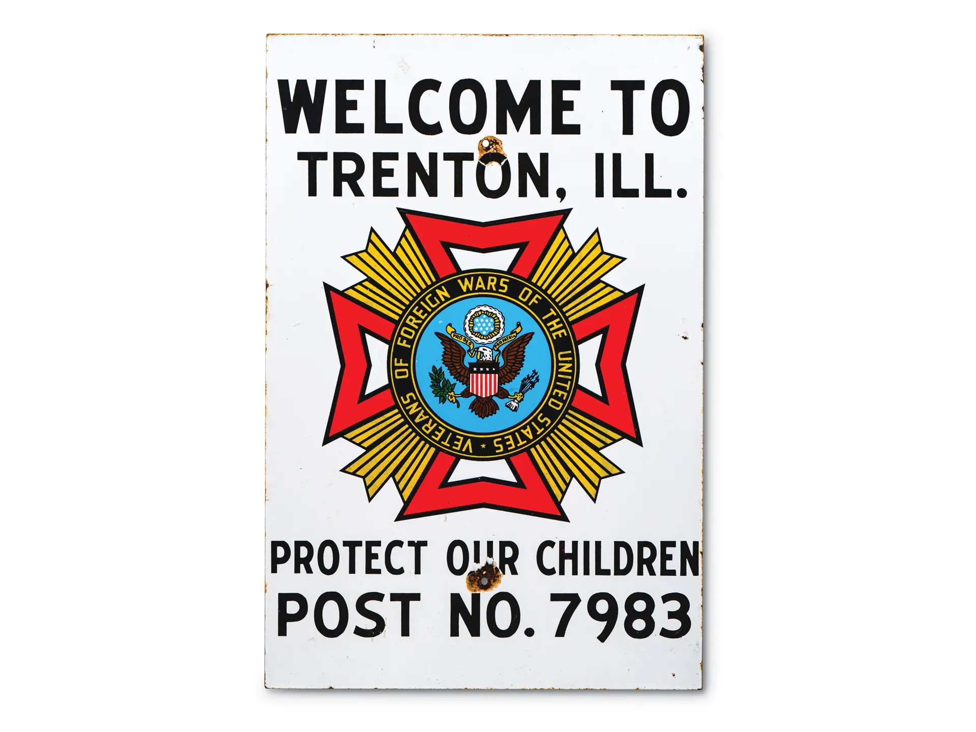 American Legion Welcome to Trenton, Ill. Sign | Auburn Spring 2019 | RM ...