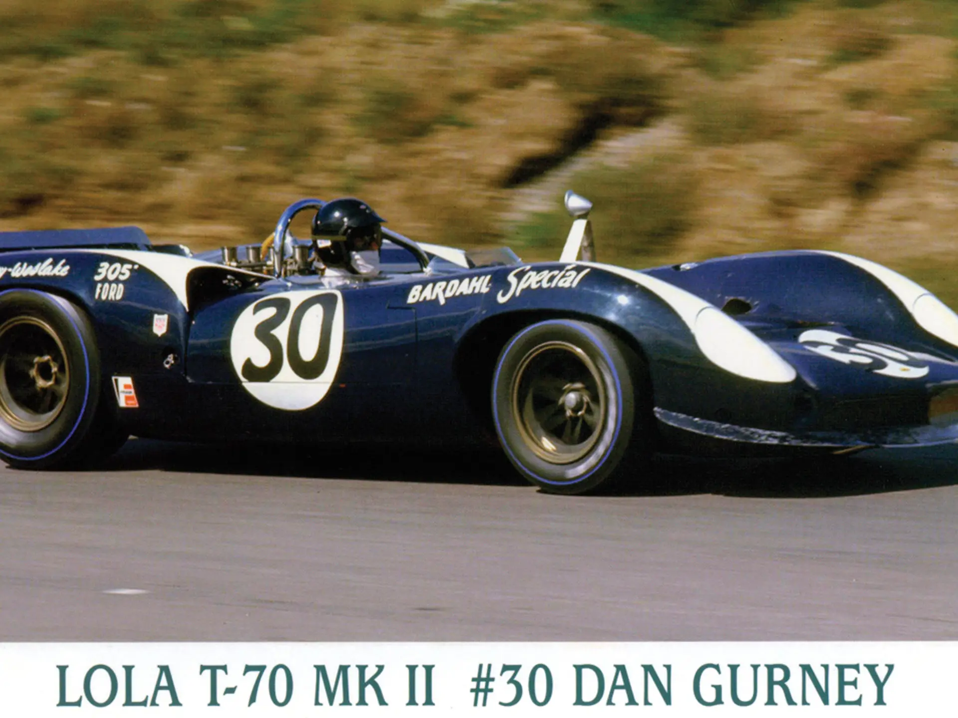 Lola Cam Am car - winner of Bridgehampton 1966, driven by Dan Gurney ...