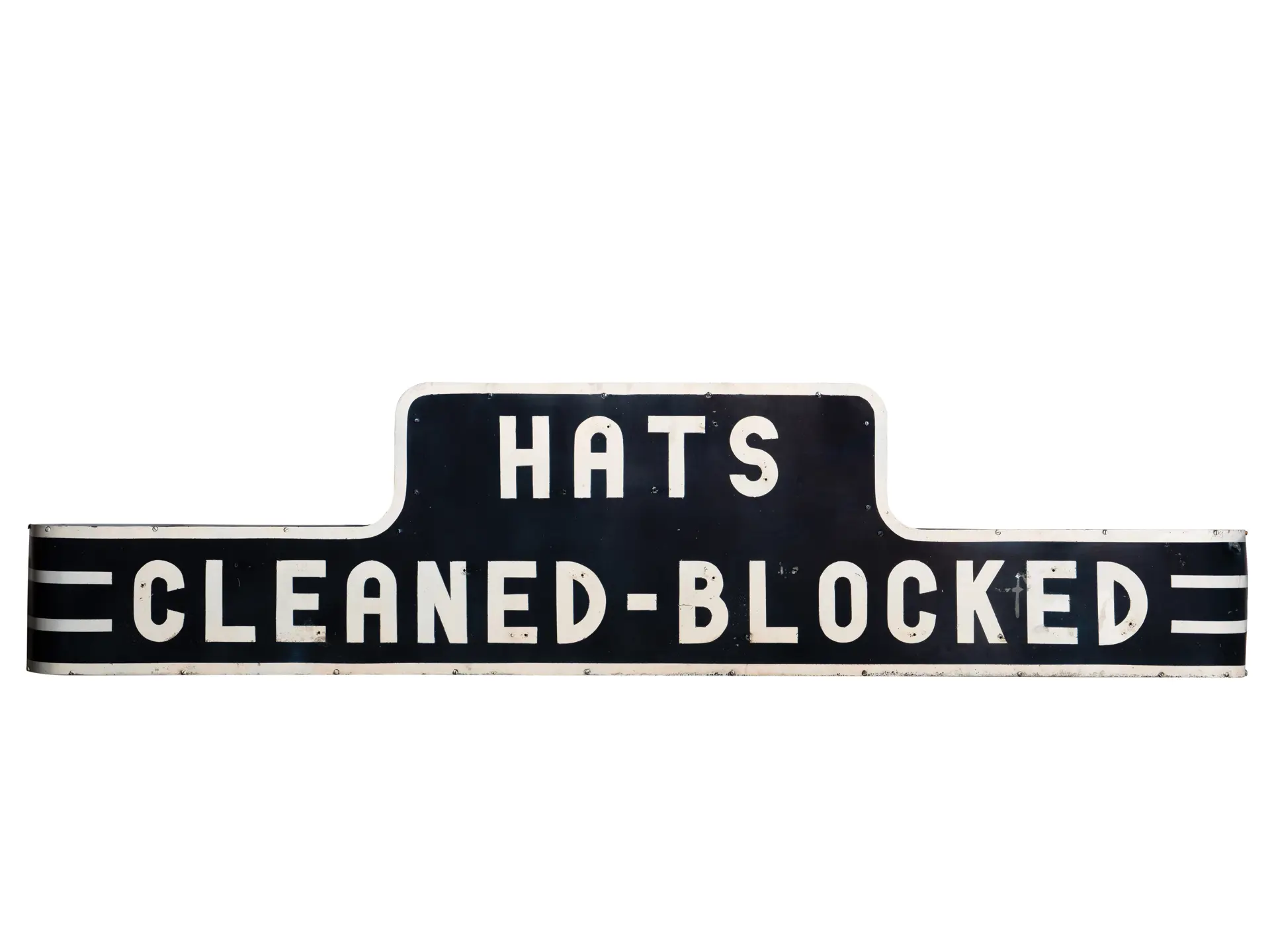 Hats Cleaned-Blocked Sign | The Dingman Collection | RM Sotheby's