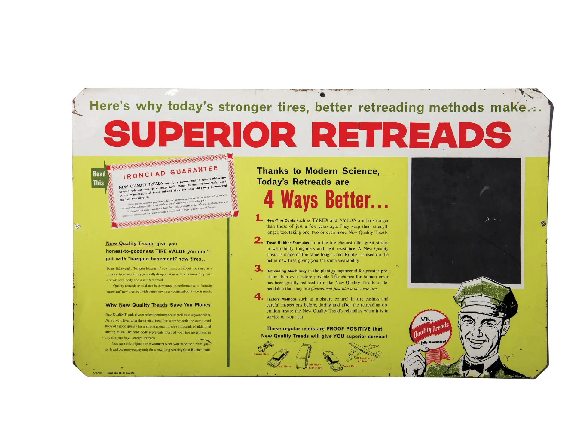 Superior Retreads Tin Sign | The Dingman Collection | RM Sotheby's