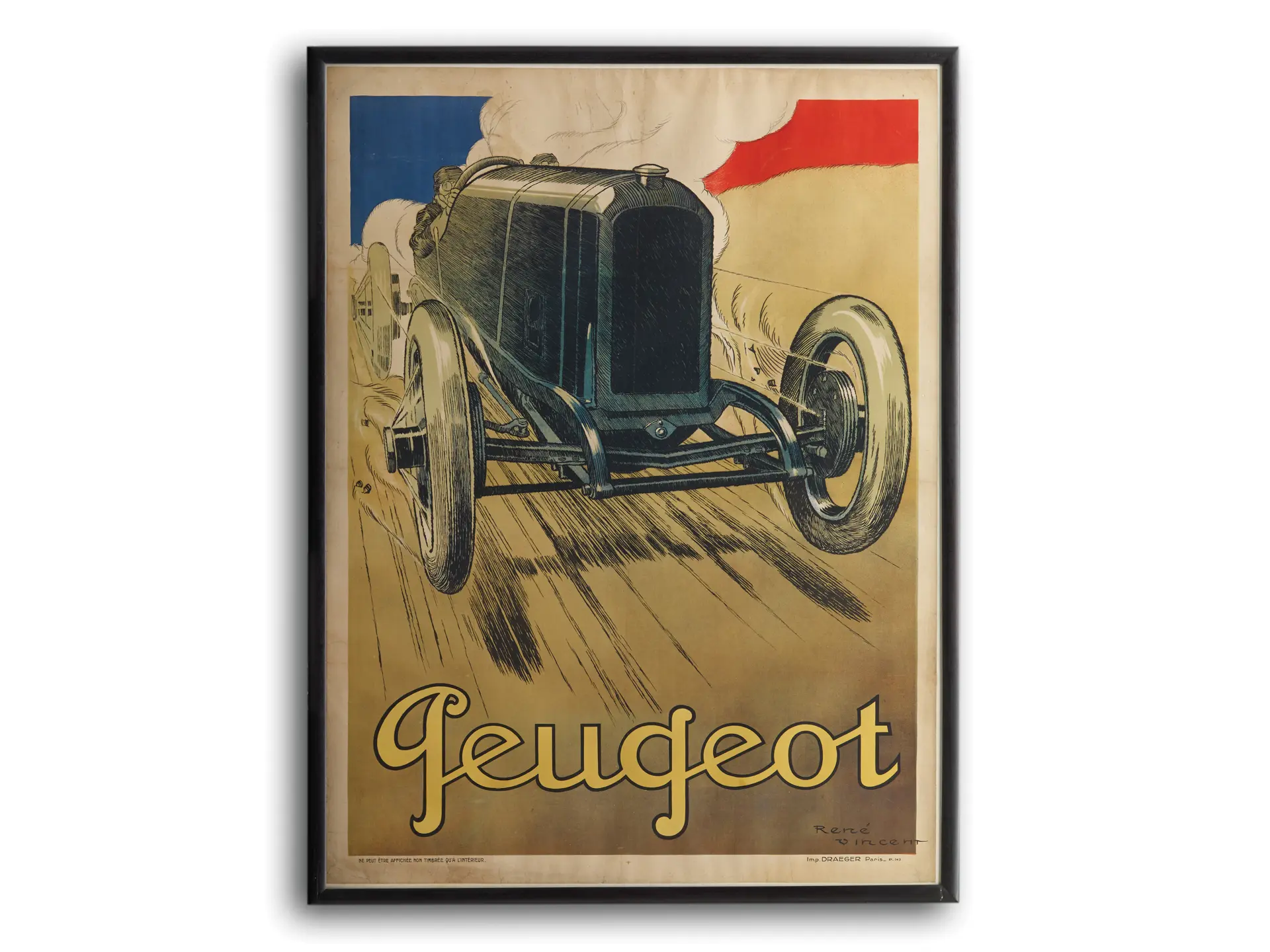 Peugeot poster by René Vincent, 1912 | New York - Art of the Automobile ...
