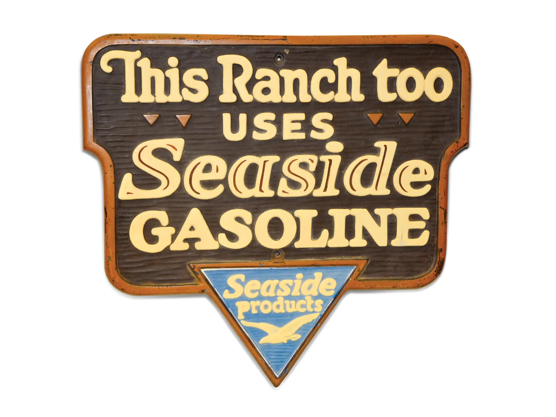 Seaside "This Ranch Too Uses Seaside Gasoline" Sign | Auburn Spring ...
