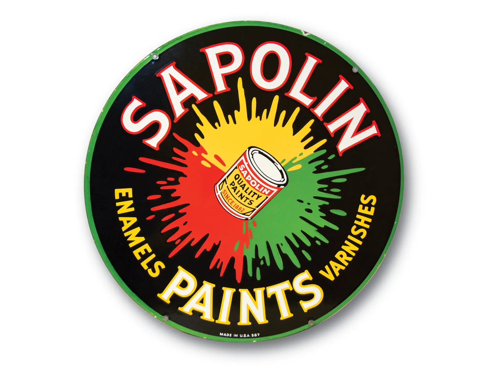 Sapoline Enamels Paints Varnishes Sign | Auburn Spring 2019 | RM Sotheby's