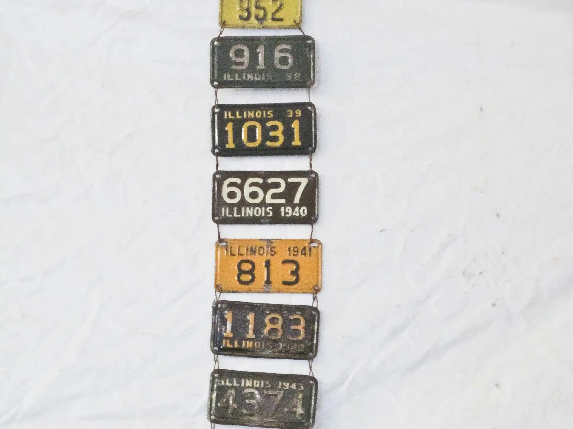 Illinois Motorcycle License Plates - 1938 - 1945 | The Lee Roy Hartung ...