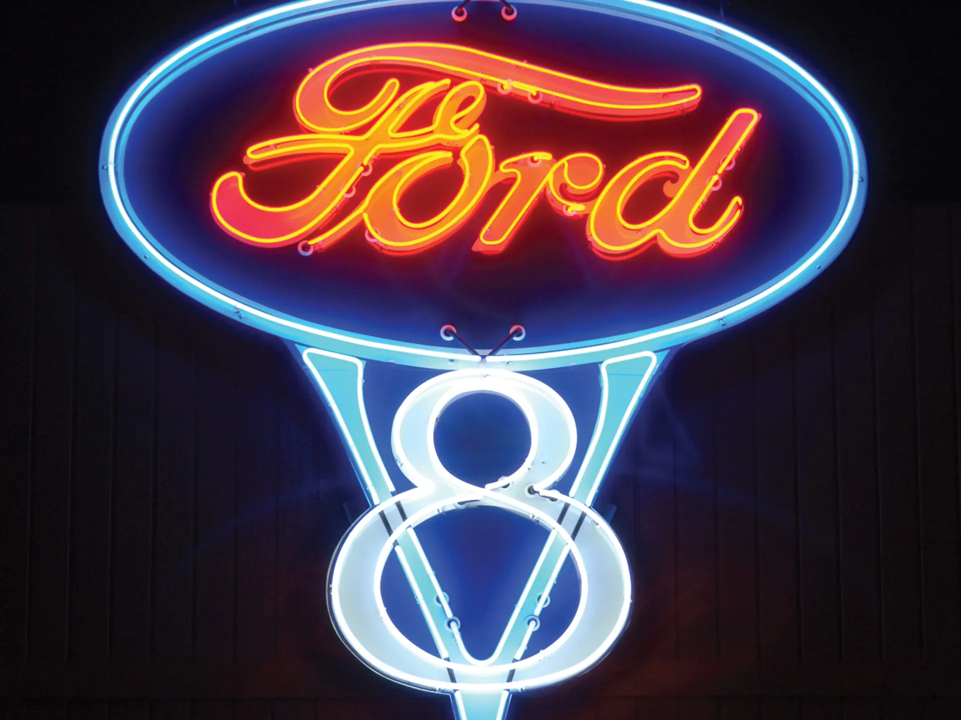 Ford V8 Neon Sign | The Wayne Davis Collection | RM Sotheby's