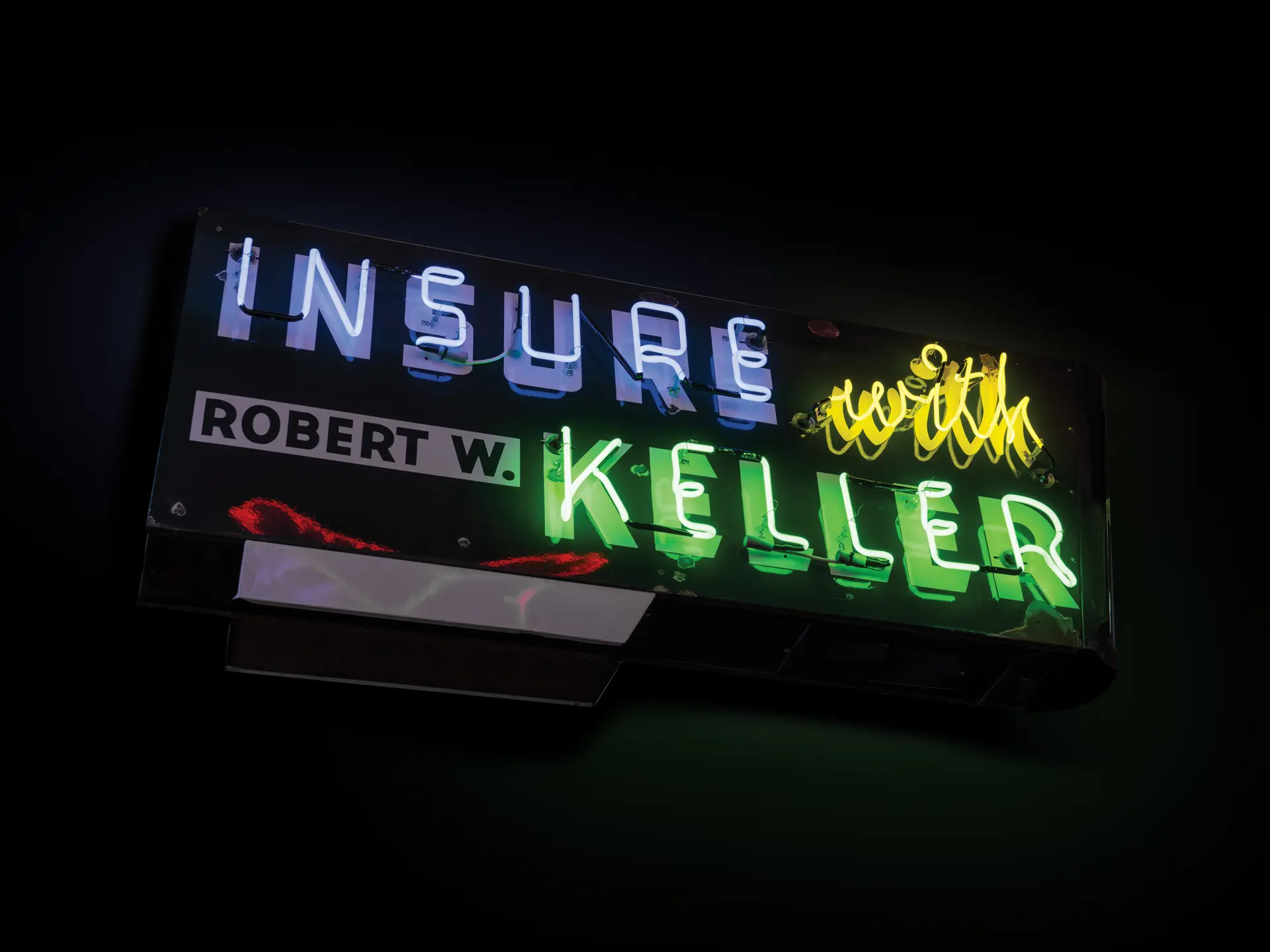 Insure with Keller Double-Sided Neon Sign | The Dingman Collection | RM ...