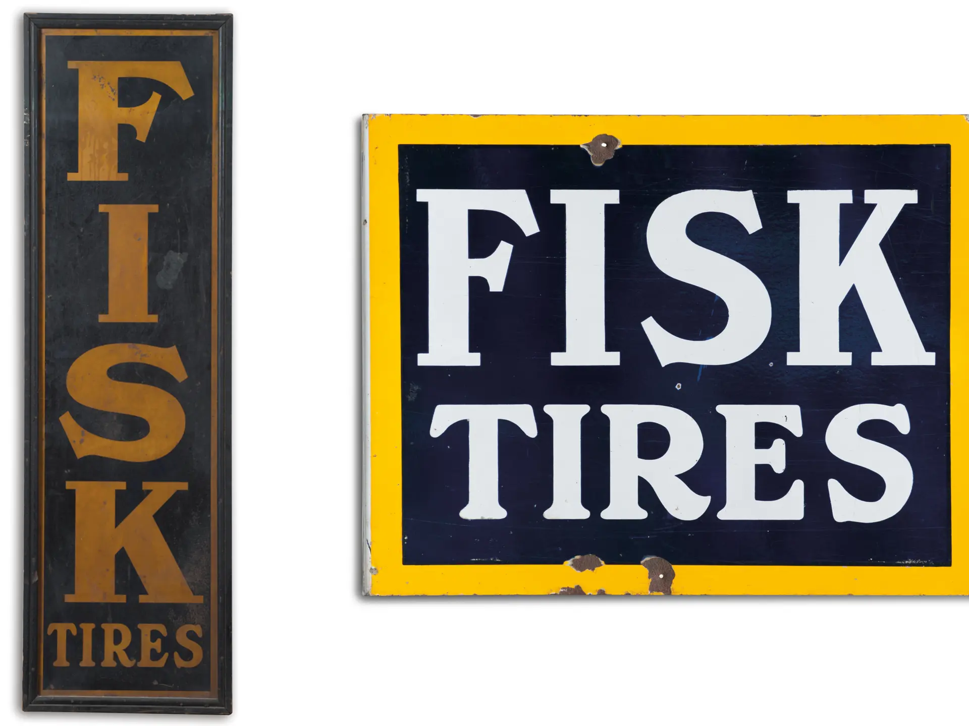 Two Fisk Tires Signs | The Dingman Collection 2012 | RM Sotheby's