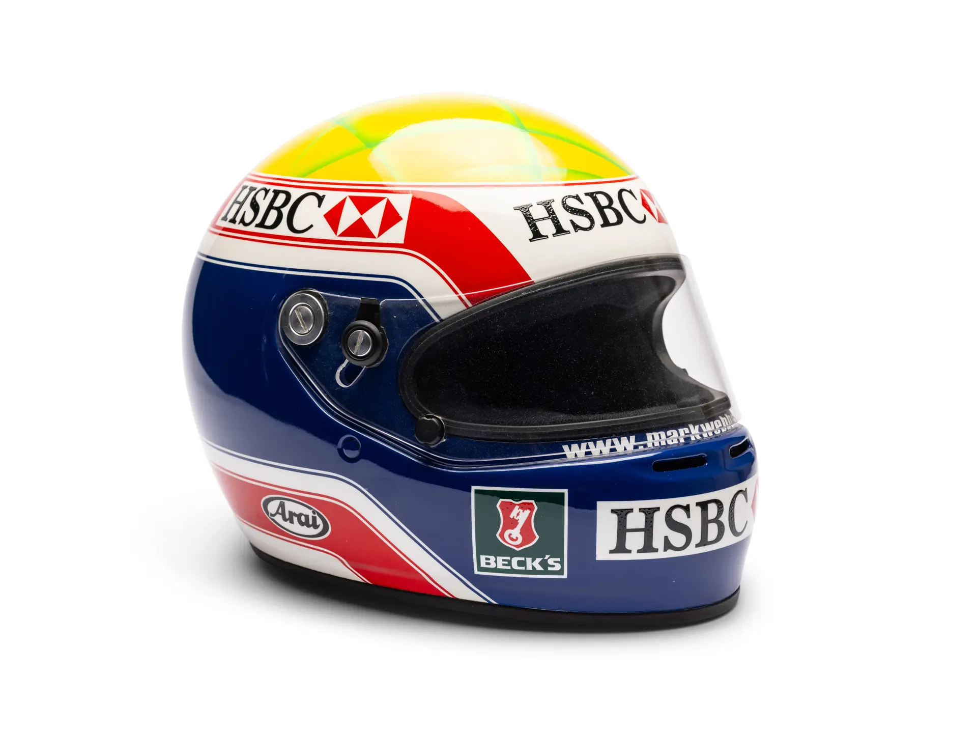 2004 Mark Weber Jaguar Racing Formula 1 Arai Signed Replica Helmet | The Schumacher and F1 ...