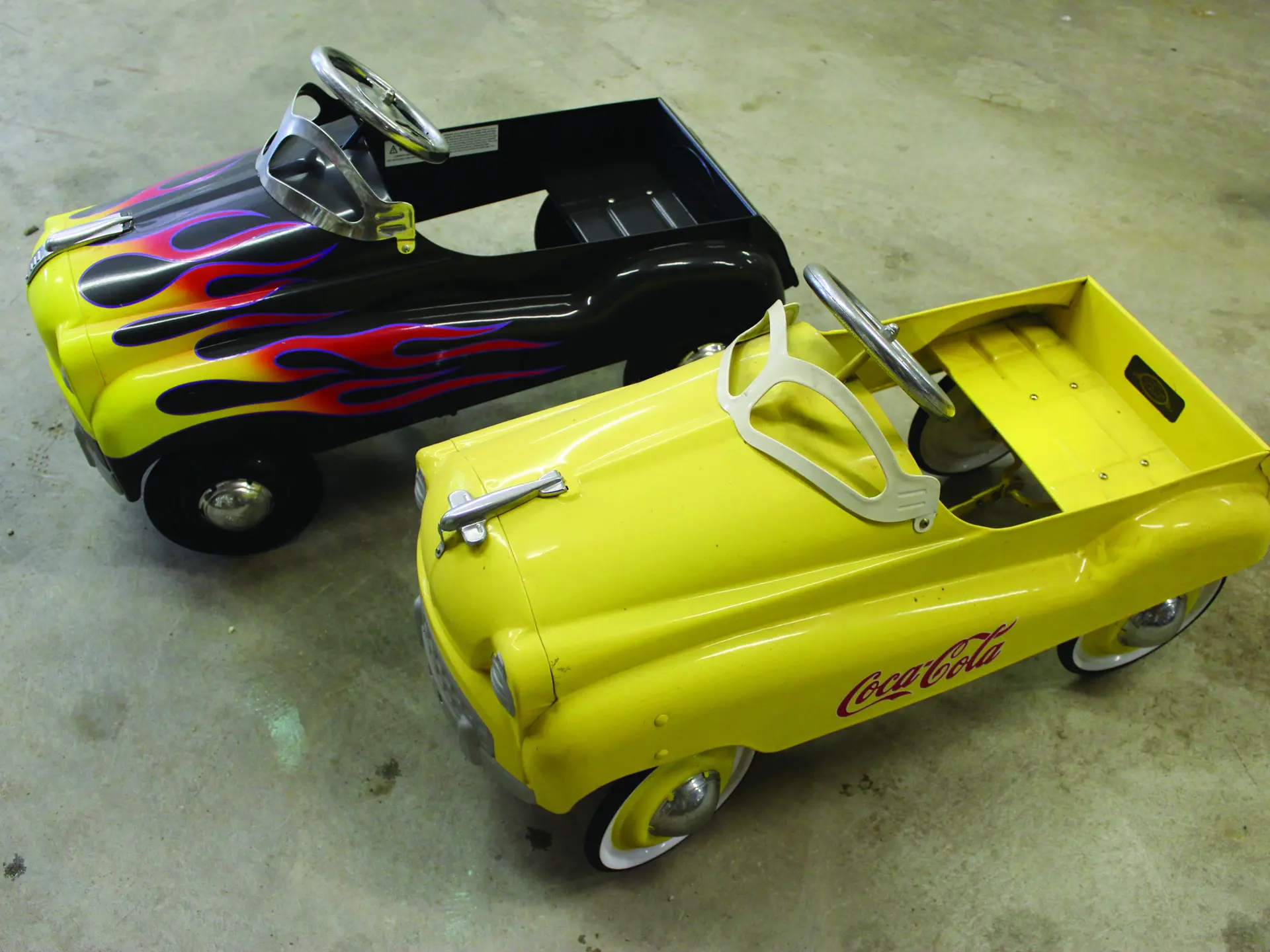 A lot of two, modern, pressed steel, hot rod pedal cars | Auburn Fall ...