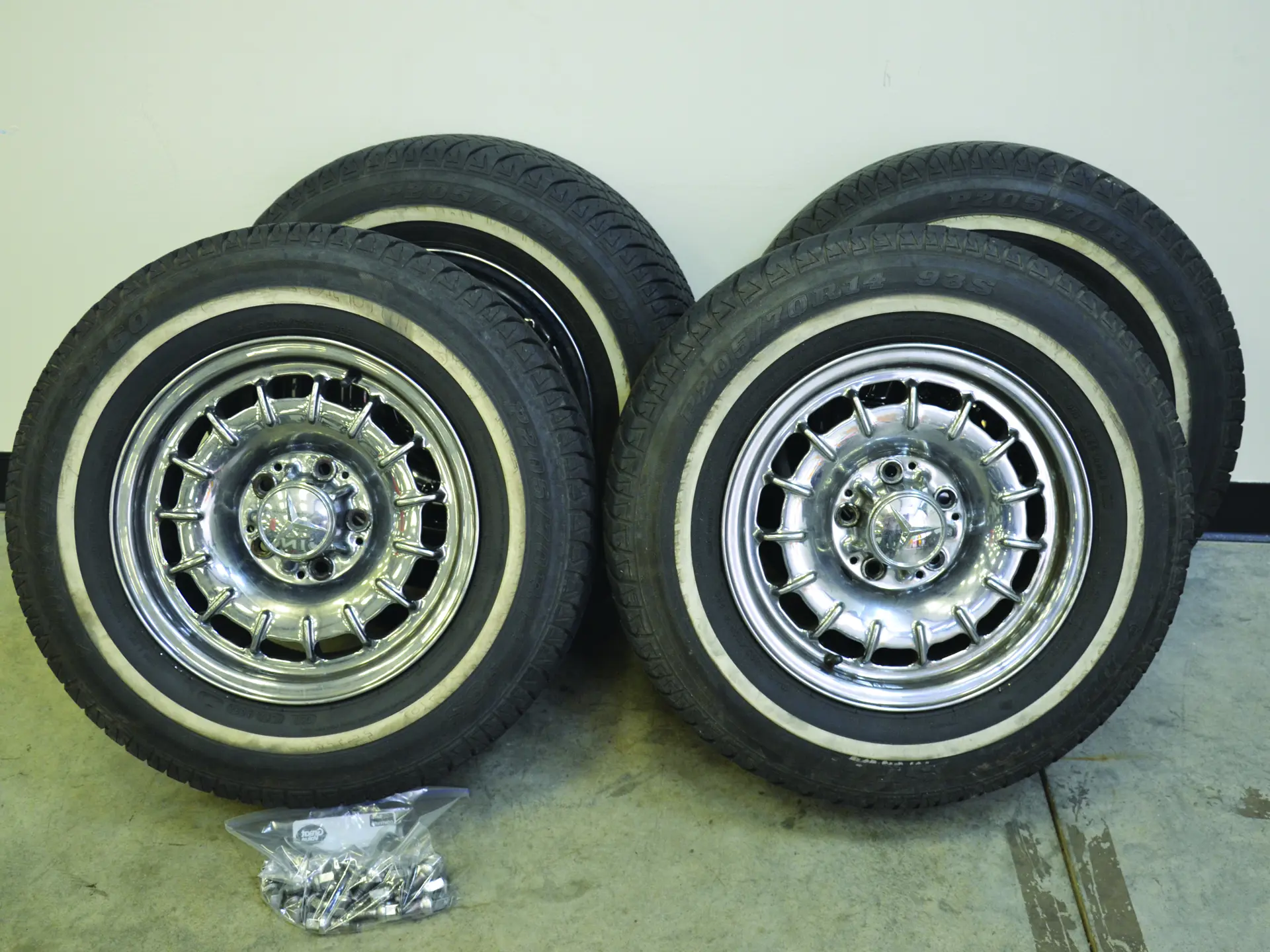 A set of four, Mercedes 14” chrome/mag wheels. | Auburn Fall 2016 | RM ...