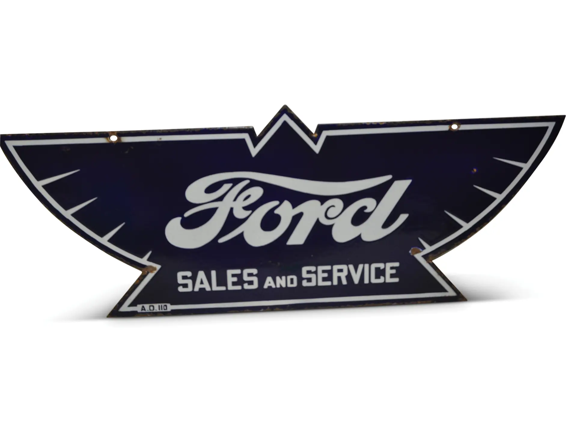 Ford Sales and Service 'Small Pyramid' Porcelain Sign | Auburn Fall ...