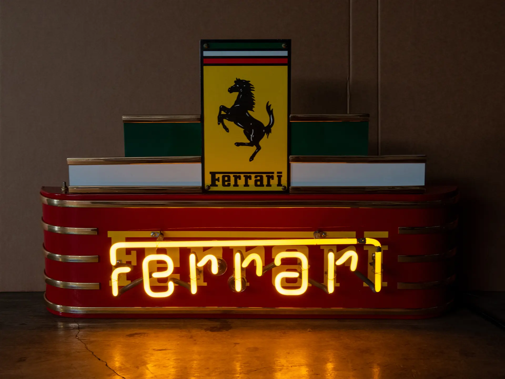 Ferrari Neon Decorative Sign | Open Roads, August 2021 | RM Sotheby's