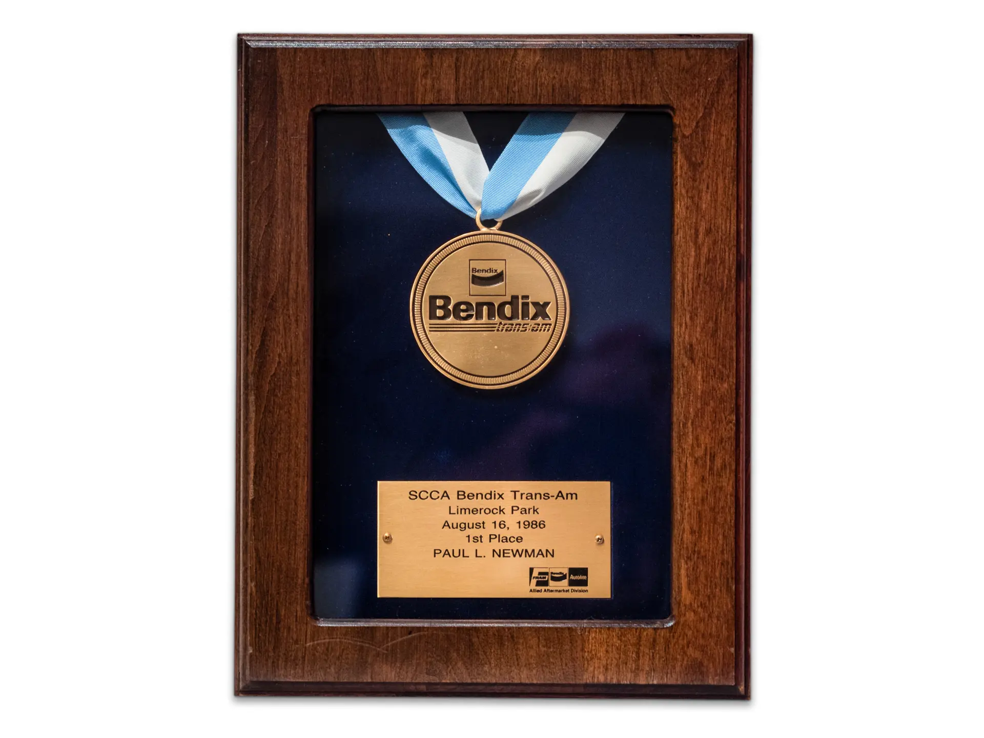 1986 SCCA Bendix Trans-Am Medal Presented to Paul Newman | High Speed ...