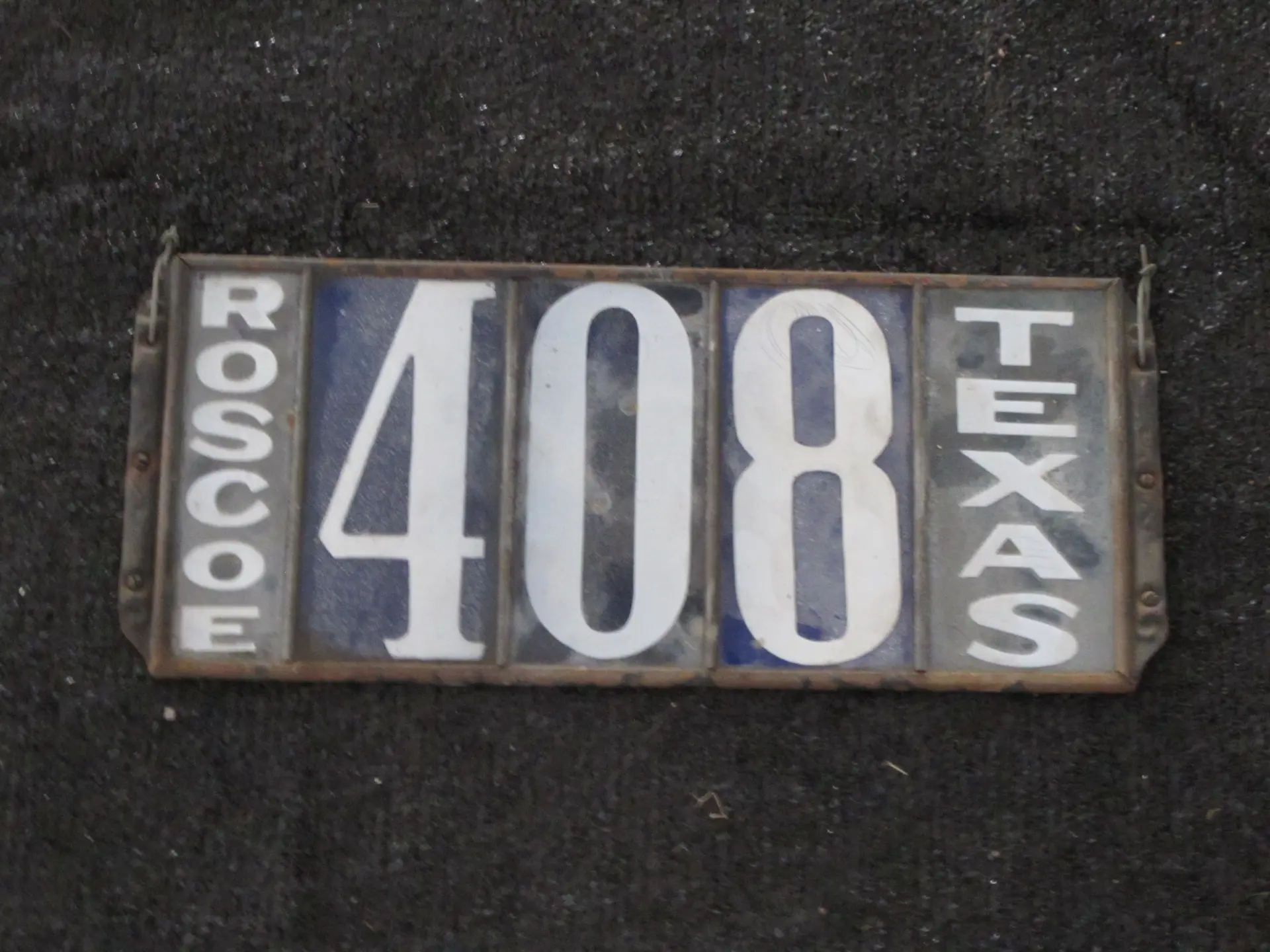 Texas Porcelain 3-Digit License Plate | The Lee Roy Hartung Collection ...