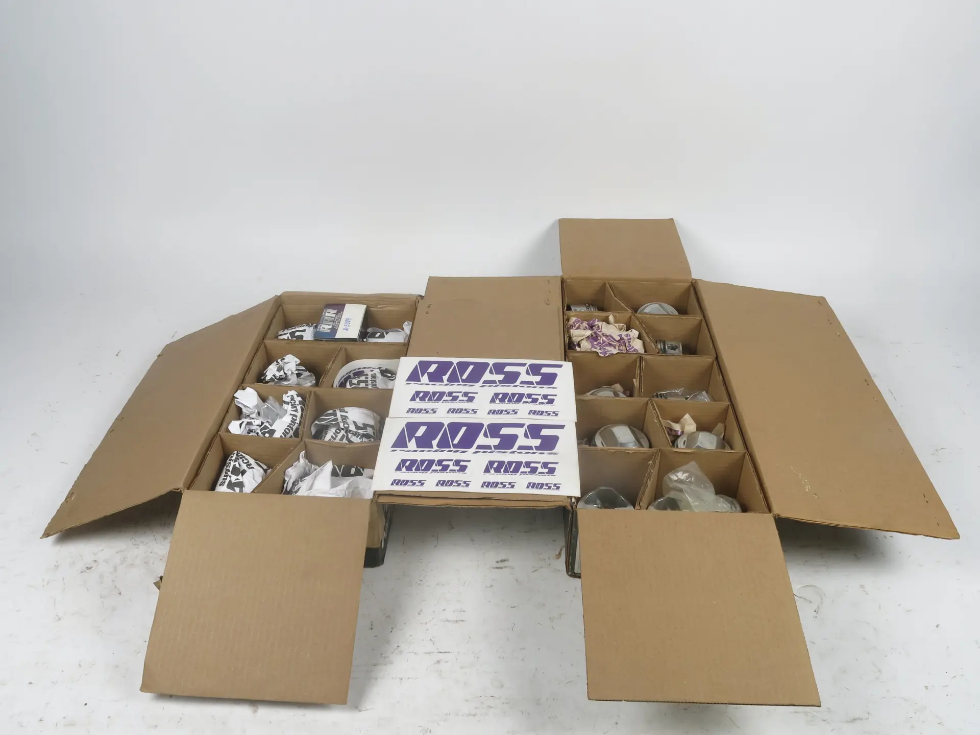 2 Boxes of Ross Racing Pistons for Ford V8 Flathead | Auburn Spring ...