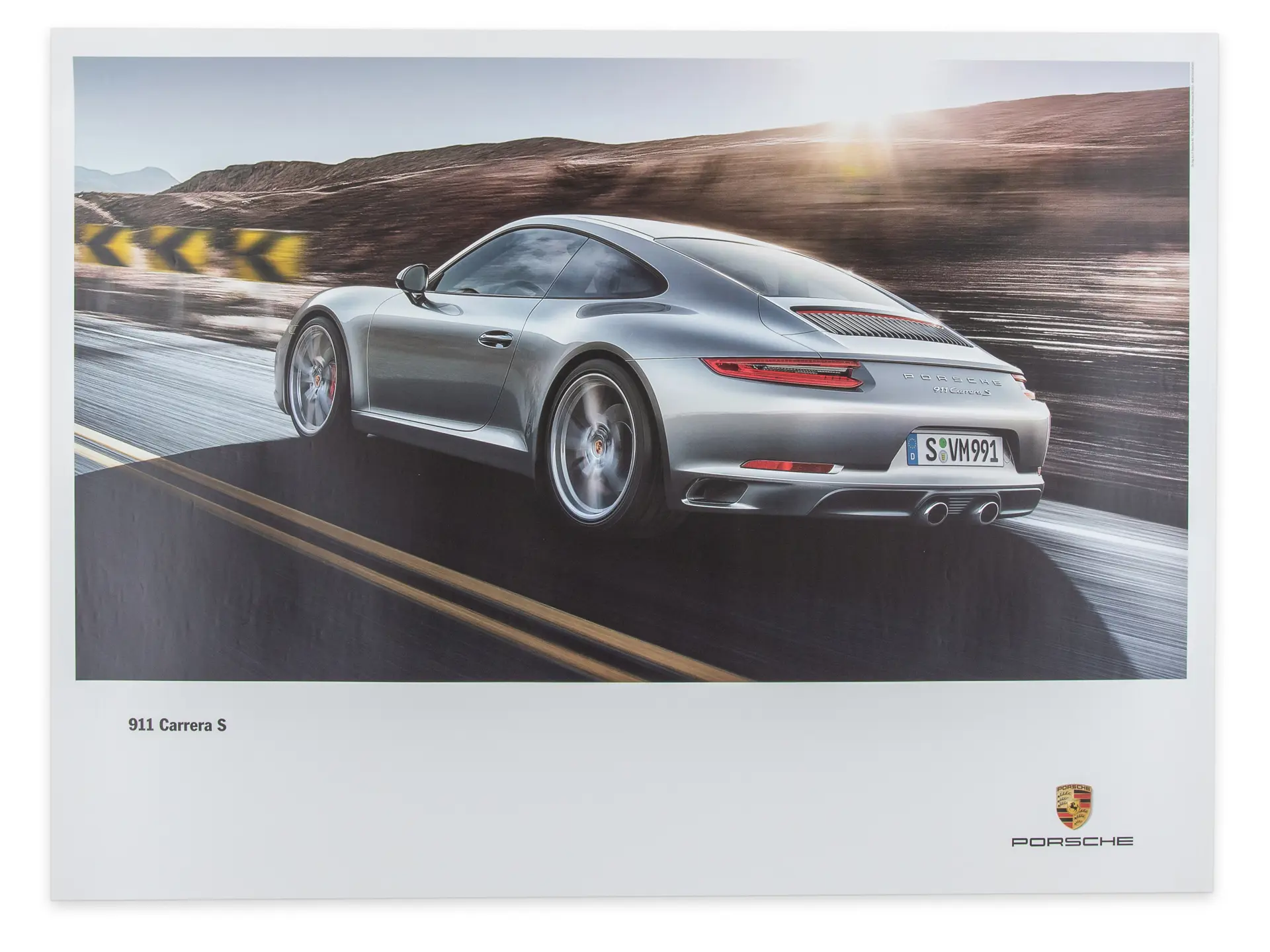 Porsche 911 Carrera S Advertising Poster | The White Collection ...