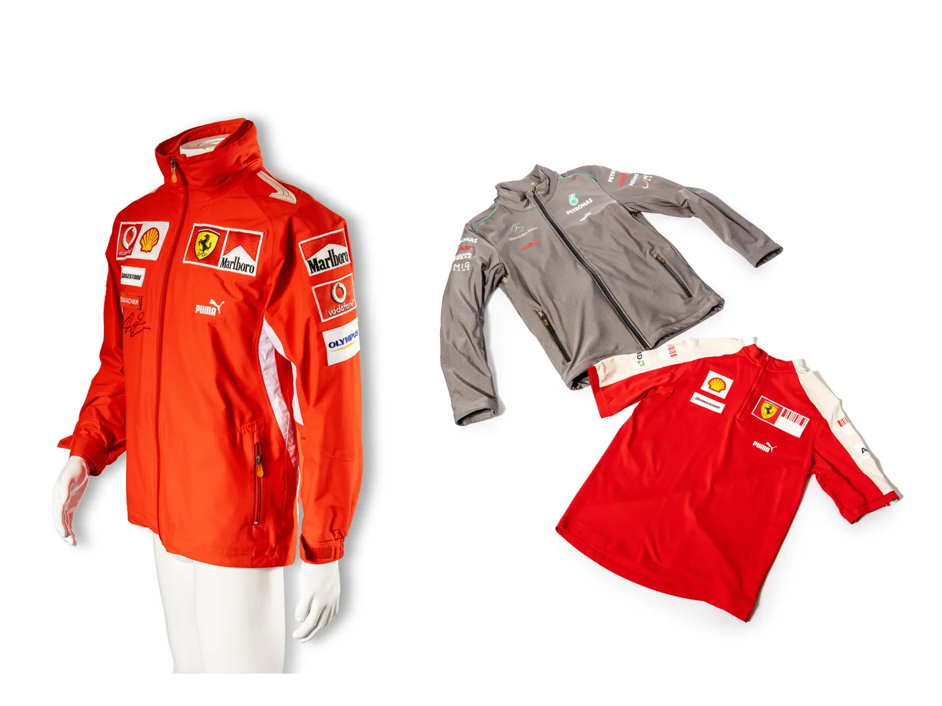 Three Pieces of Formula 1 Clothing Including Mercedes GP Petronas ...