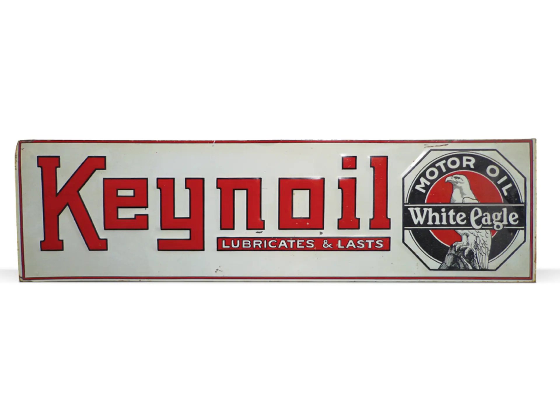 White Eagle Oil Co. Small Tin Sign with Eagle Graphic | Auburn ...