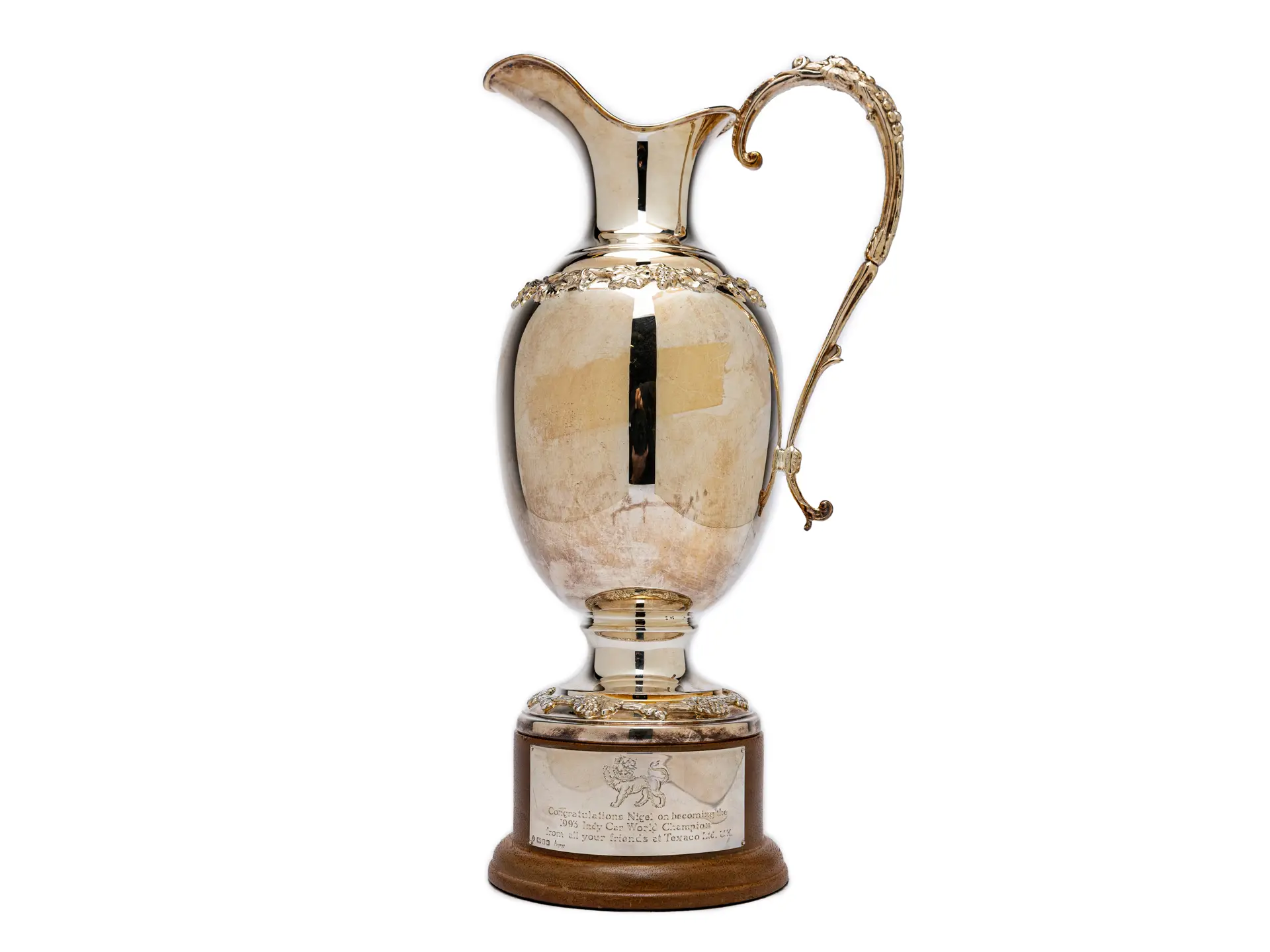 1993 IndyCar World Champion Texaco Congratulations Trophy | Nigel ...