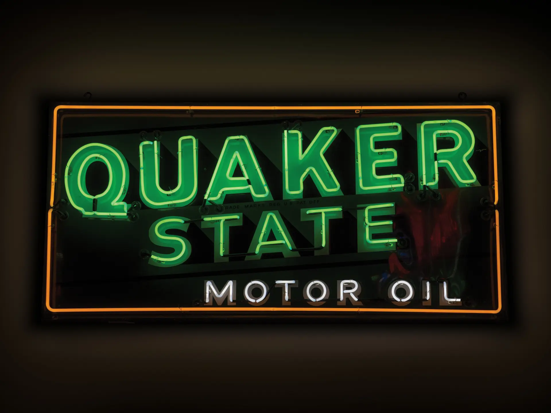 Quaker State Motor Oil Neon Sign | The Dingman Collection | RM Sotheby's